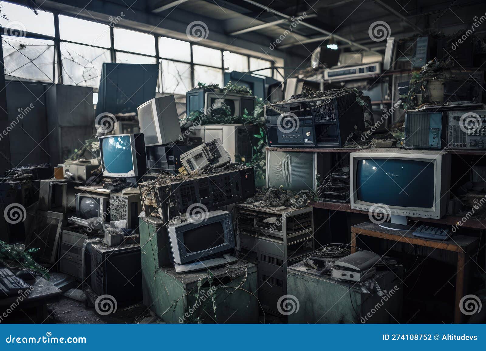 E-waste Processing Plant, Where Old Computers, Televisions, and Other ...