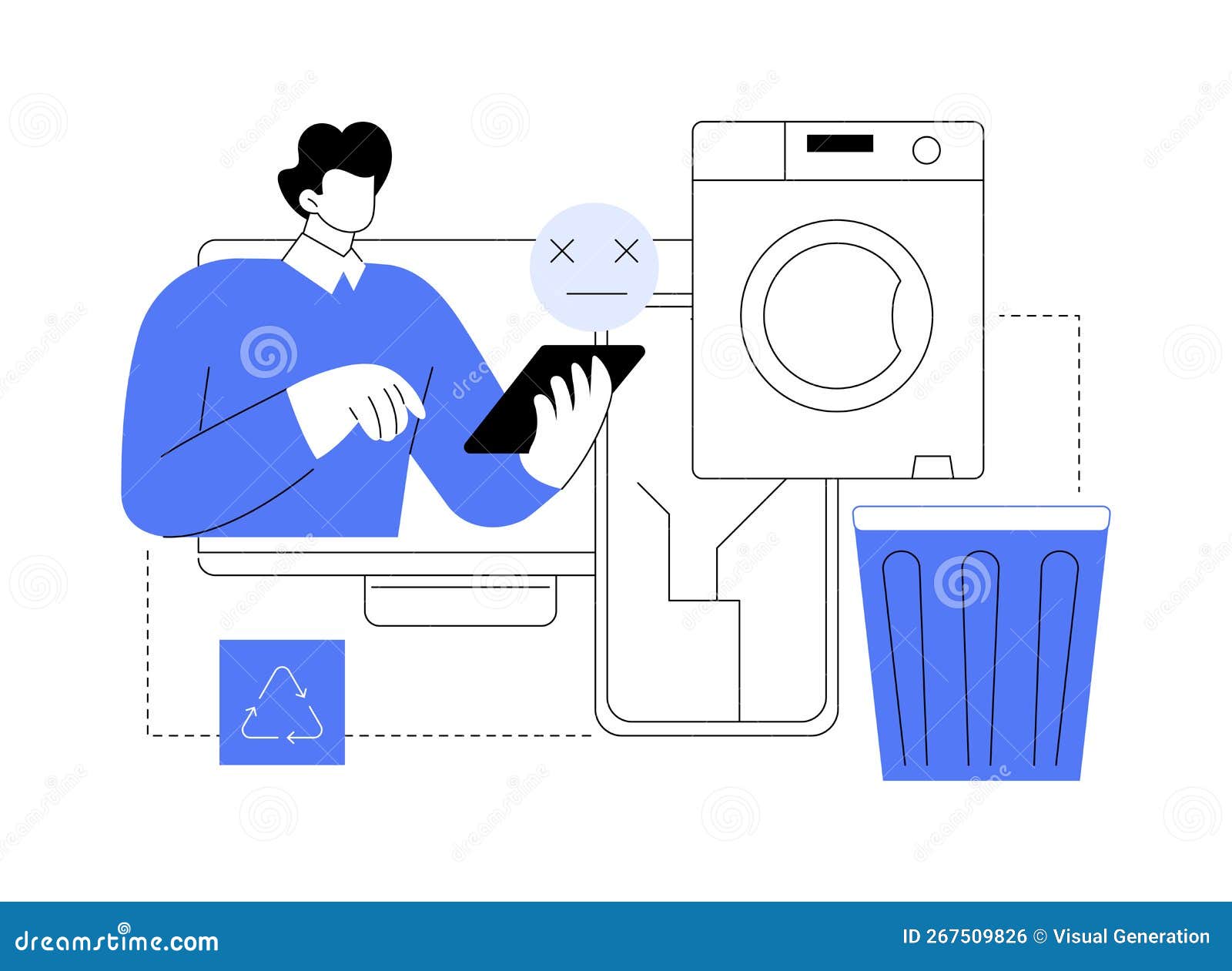 E-waste Reduction Abstract Concept Vector Illustration. Stock Vector ...