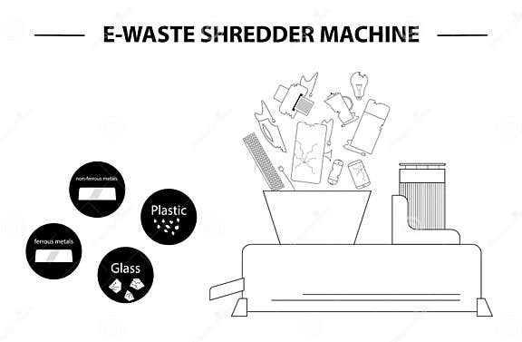 E waste template stock vector. Illustration of infographics - 175505721
