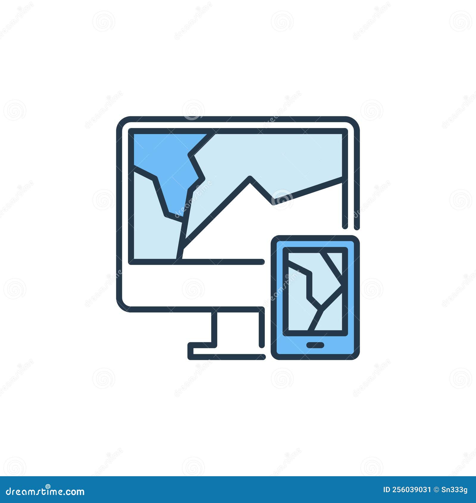 E-Waste Vector Garbage Concept Modern Colored Icon Stock Vector ...