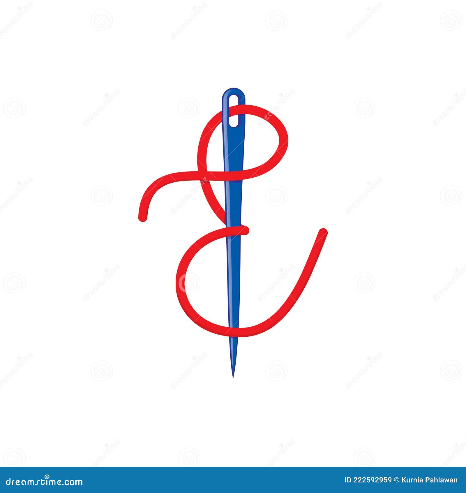 E Yarn Logo , Textile Logo Vector Stock Illustration - Illustration of ...