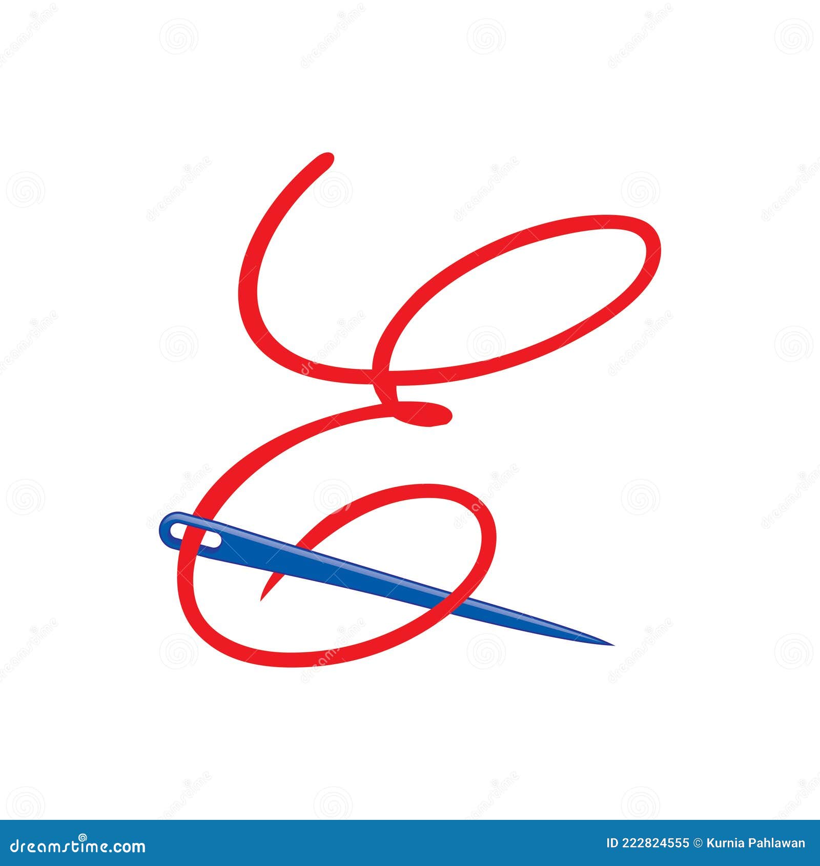 E Yarn Logo , Textile Logo Vector Stock Illustration - Illustration of ...