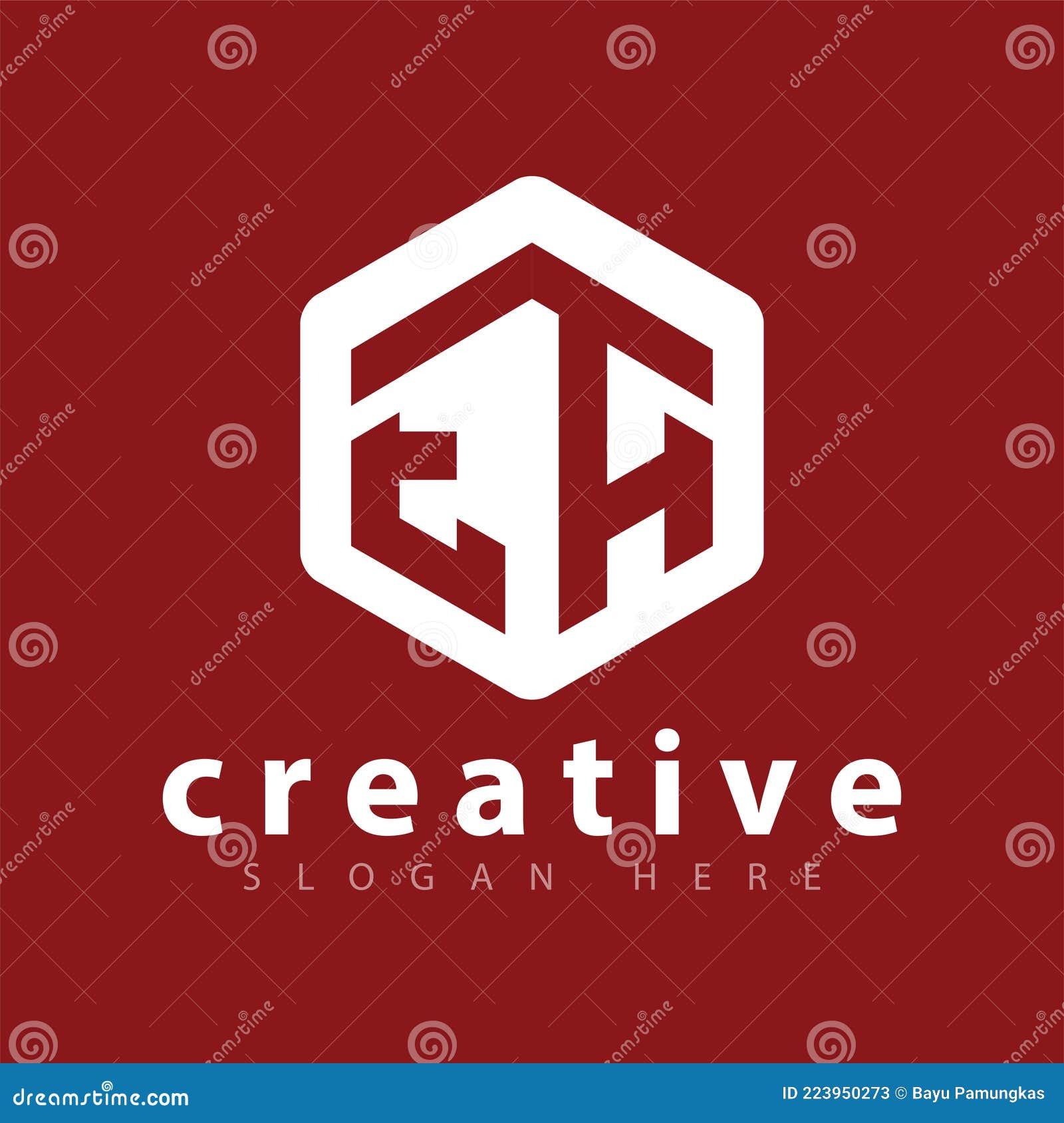 EA Initial Letter Hexagonal Logo Vector Stock Vector - Illustration of ...