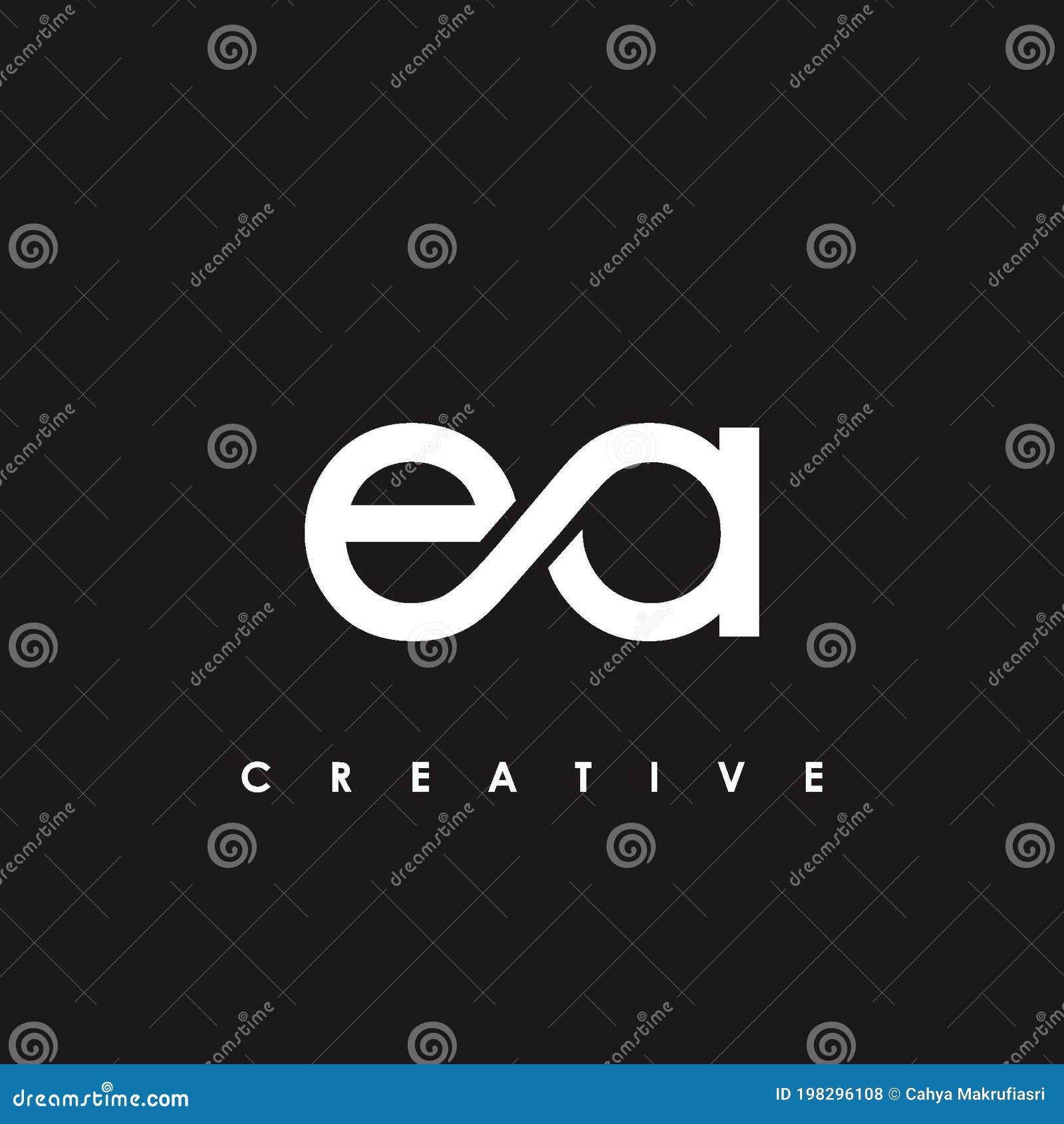 EA Letter Initial Logo Design Template Vector Illustration Stock Vector ...