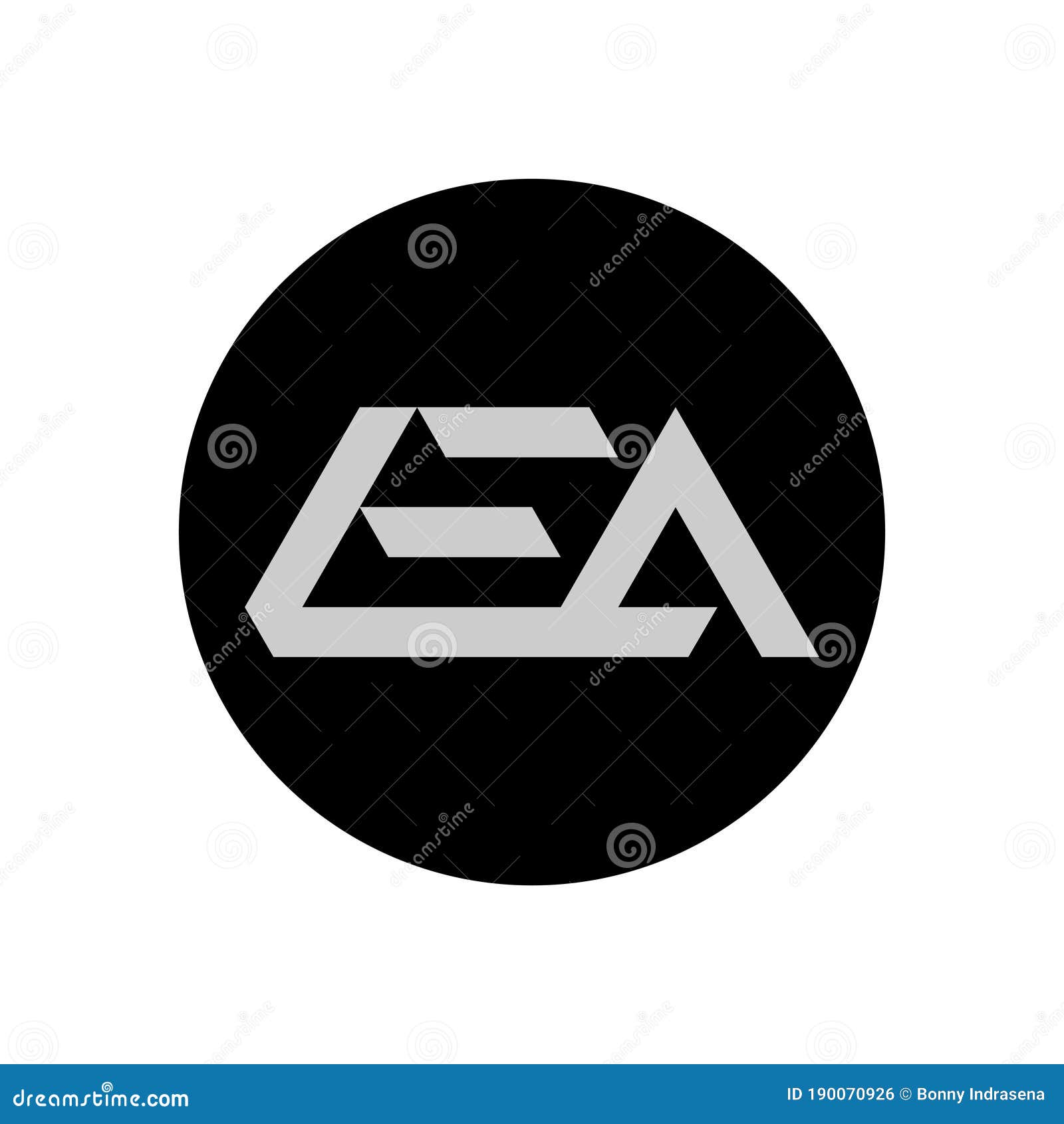 EA Letter Logo Design with Simple Style Stock Vector - Illustration of ...