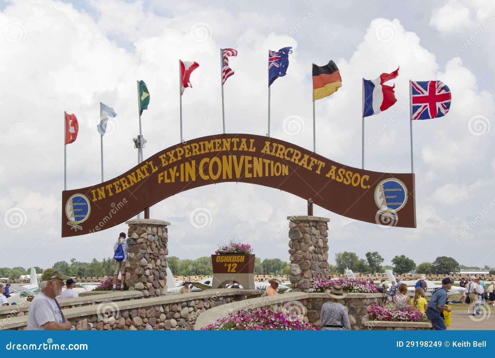 EAA Grounds Main Gate Close Up Editorial Stock Image - Image of airport ...