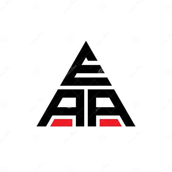 EAA Triangle Letter Logo Design with Triangle Shape. EAA Triangle Logo ...