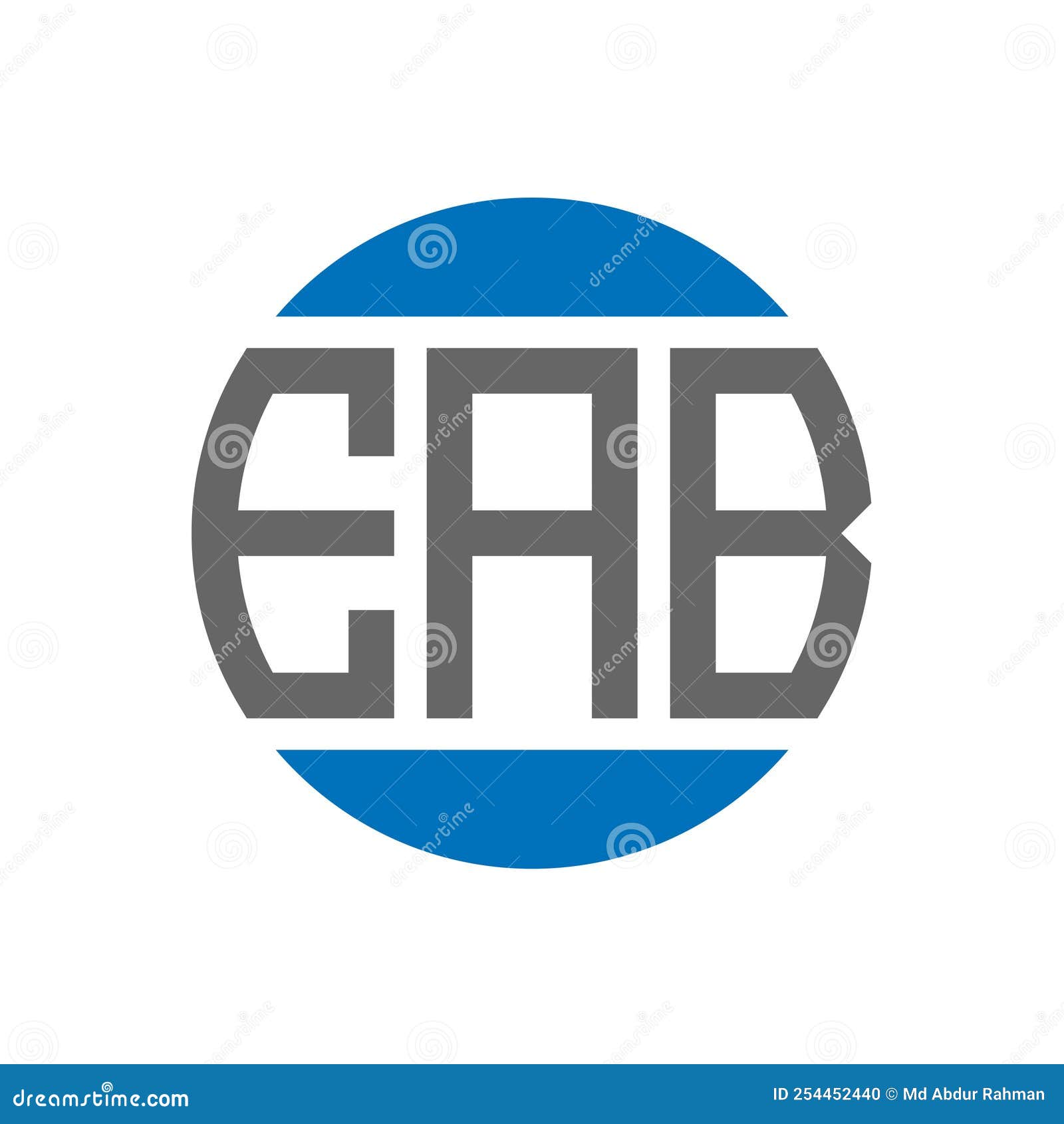 EAB Letter Logo Design On White Background. EAB Creative Initials ...