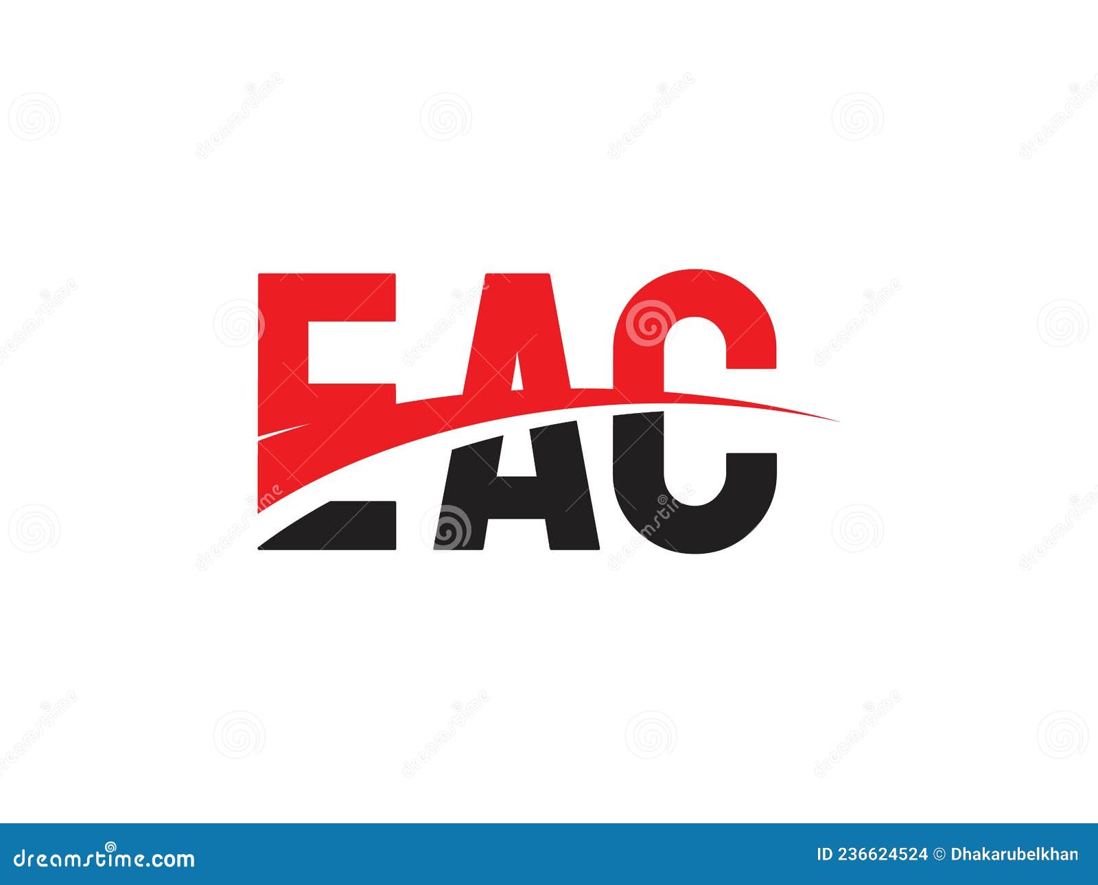 EAC Letter Initial Logo Design Vector Illustration Stock Vector ...