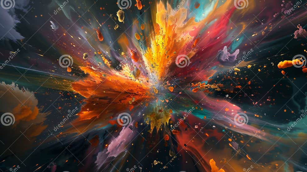 Each Explosion is a Work of Art with Colors and Shapes Colliding in a ...