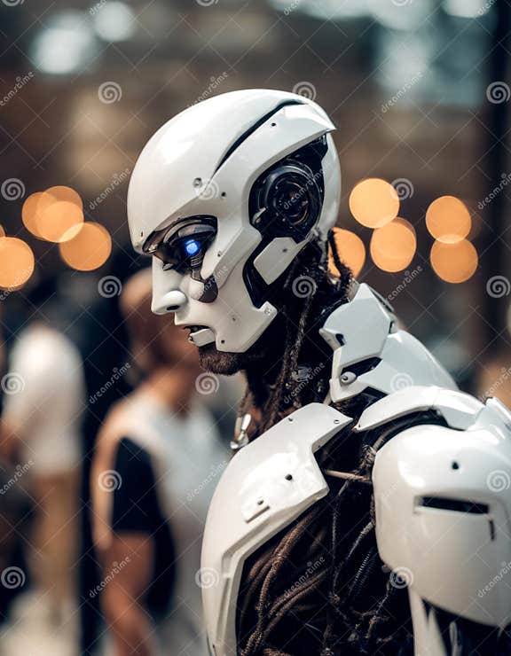 Each Face Talking Android Human Other Robot Technology Futuristic ...