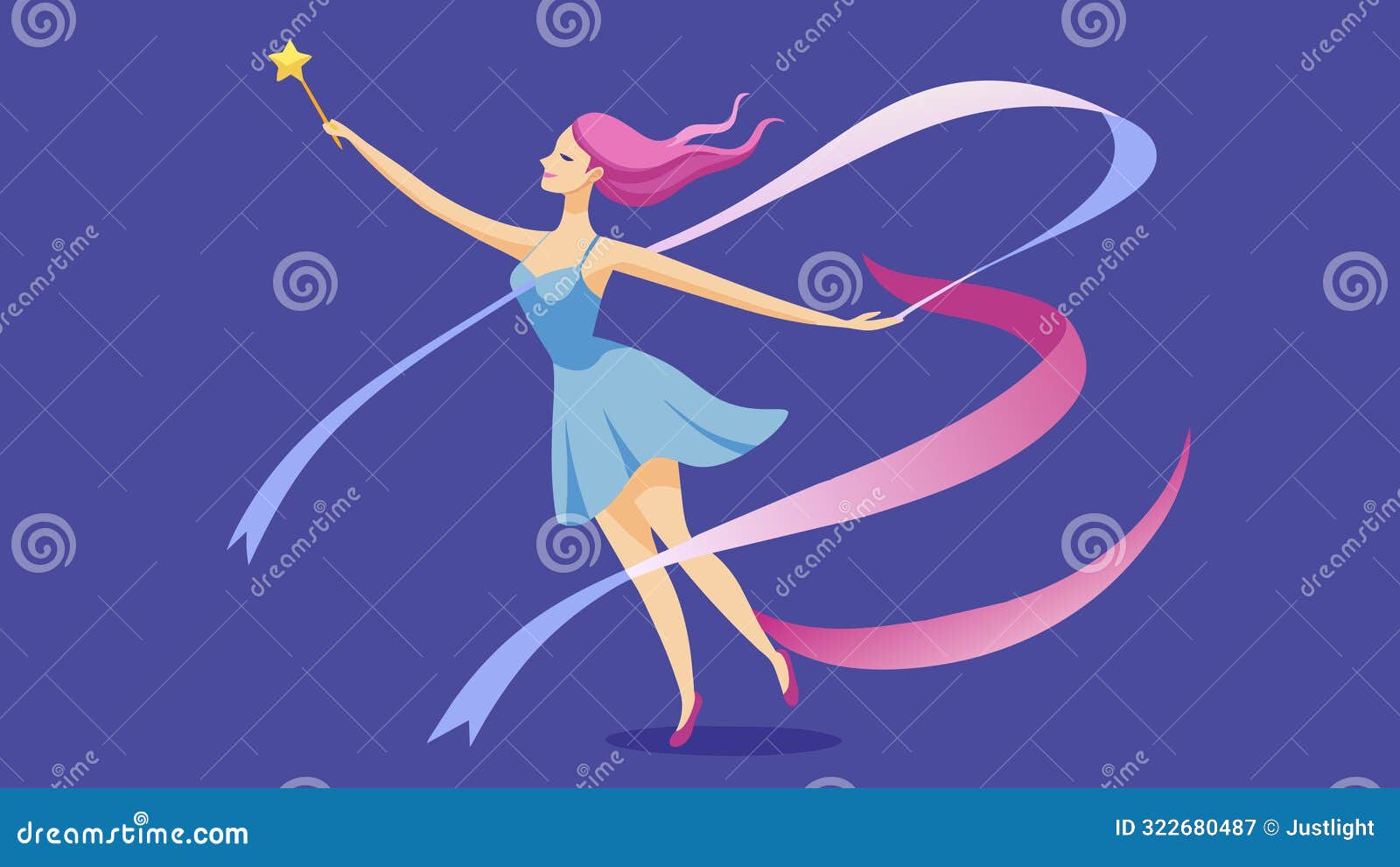 With Each Flick of Her Wrist the Ribbon Moves with a Mind of Its Own ...