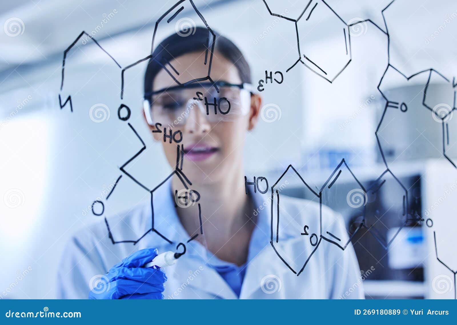 Each Line of Code Connects. an Attractive Young Female Scientist ...