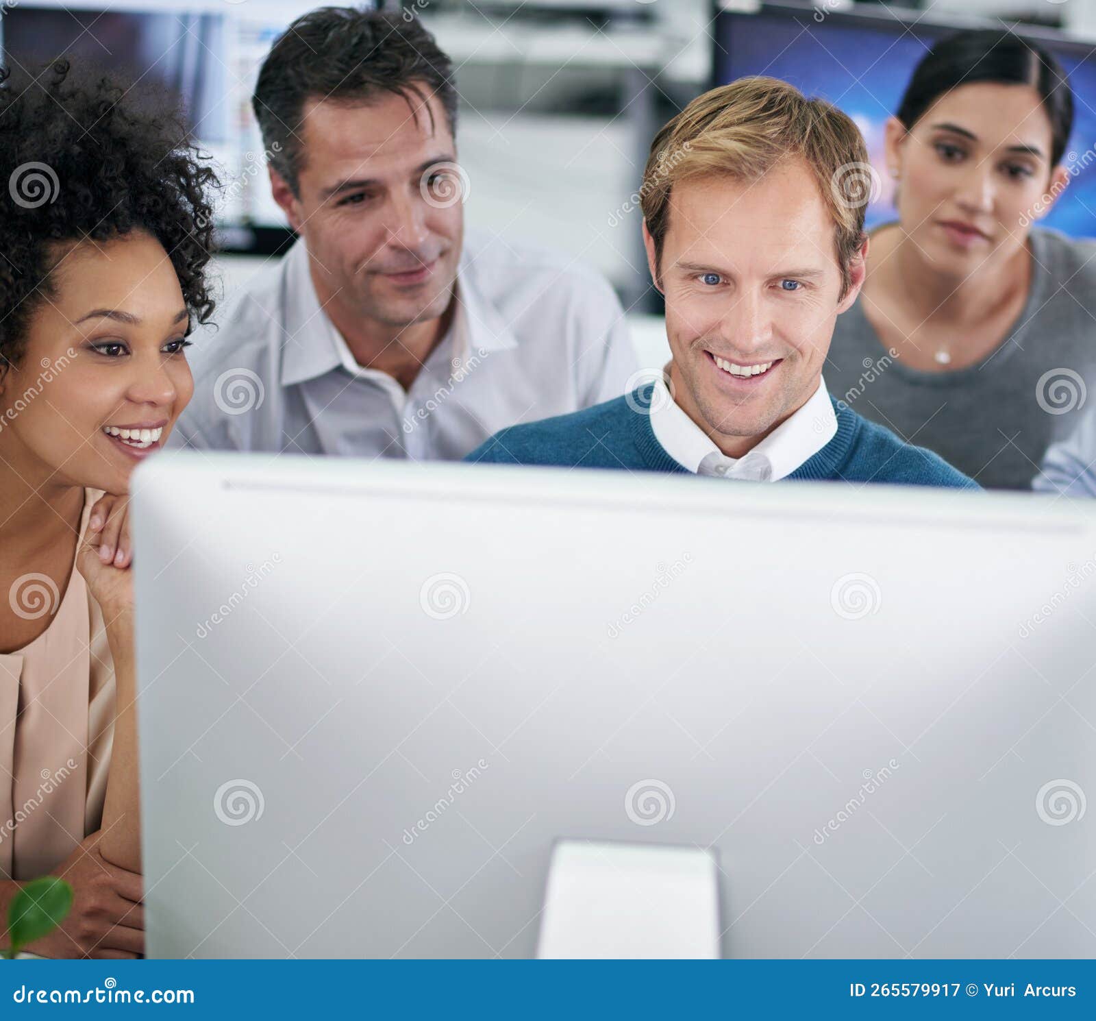 Each Member an Integral Part of the Team. a Group of Creative ...