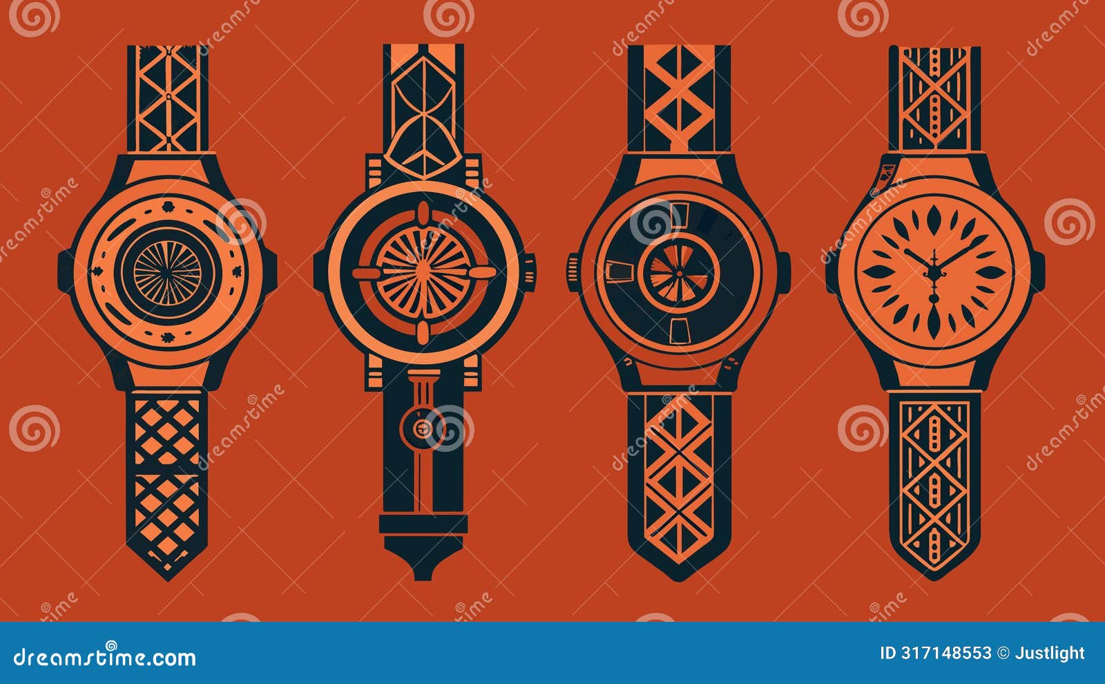 Each Watch is a Unique Piece of Craftsmanship with Etched Patterns and ...