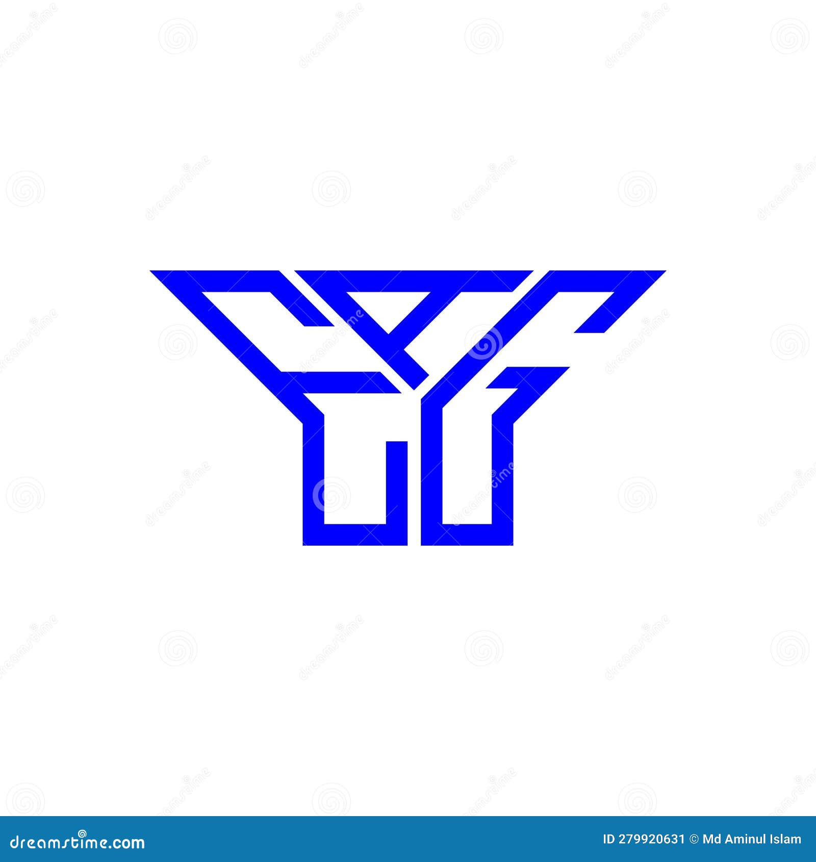 EAG Letter Logo Creative Design with Vector Graphic, EAG Stock ...