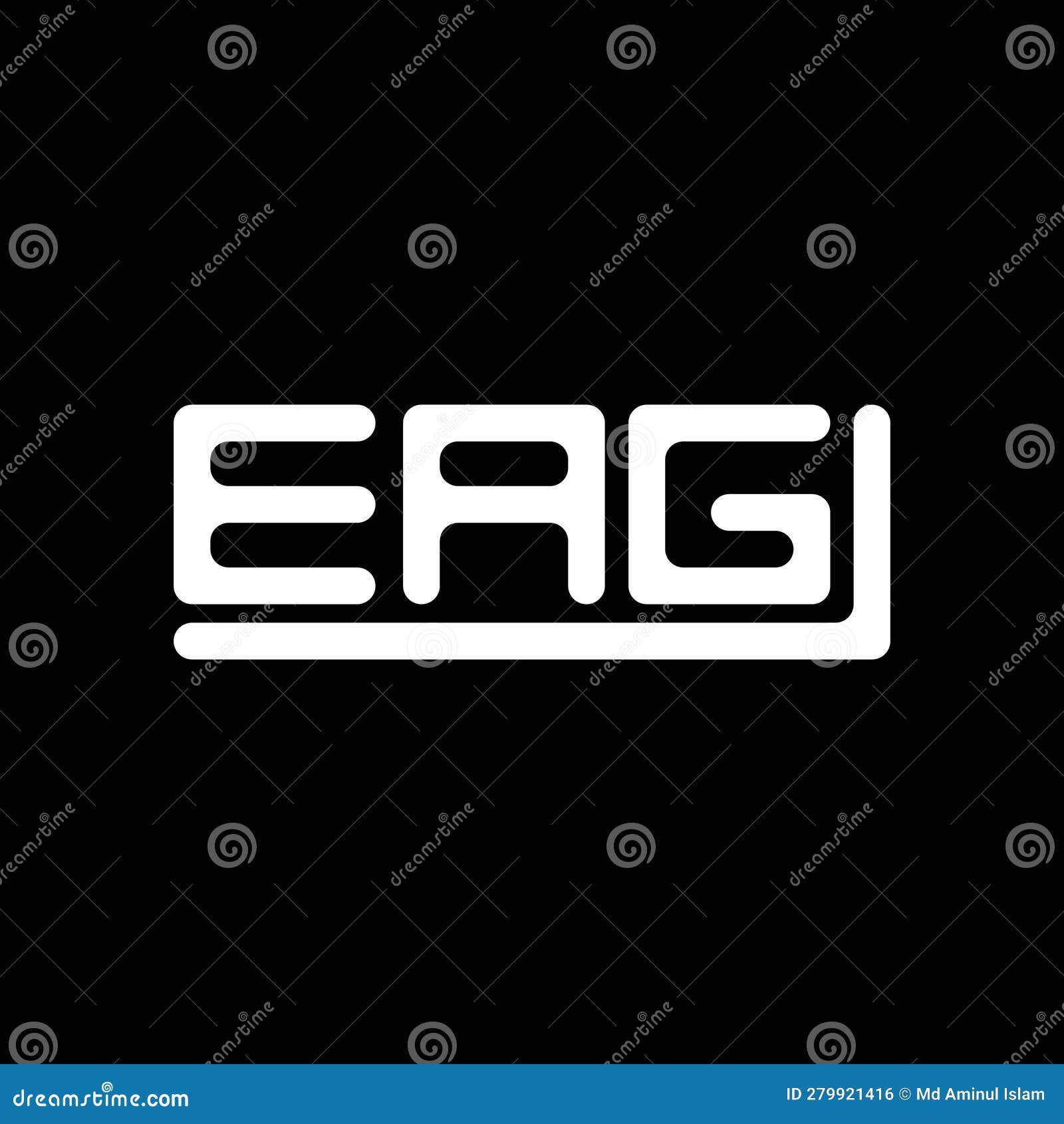 EAG Letter Logo Creative Design with Vector Graphic, EAG Stock Vector ...