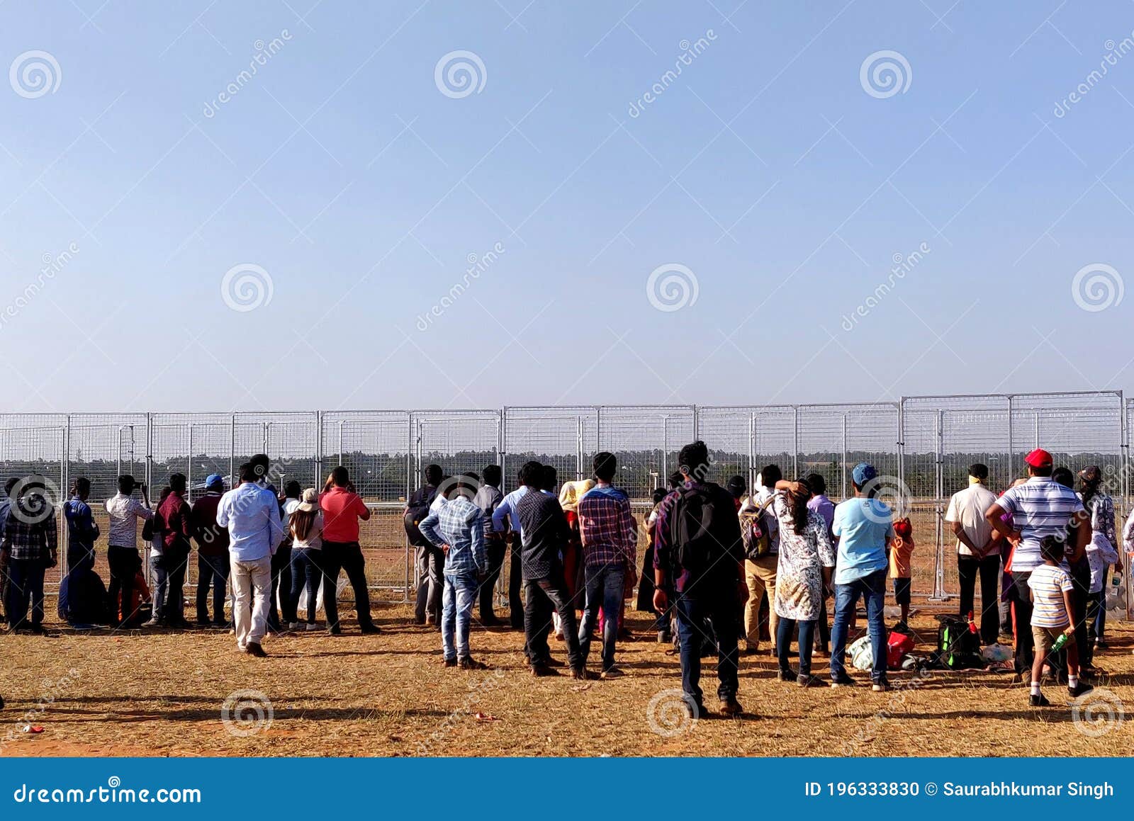 Bengaluru India February 20, 2019 Eager and Excited Crowd Looking at an ...