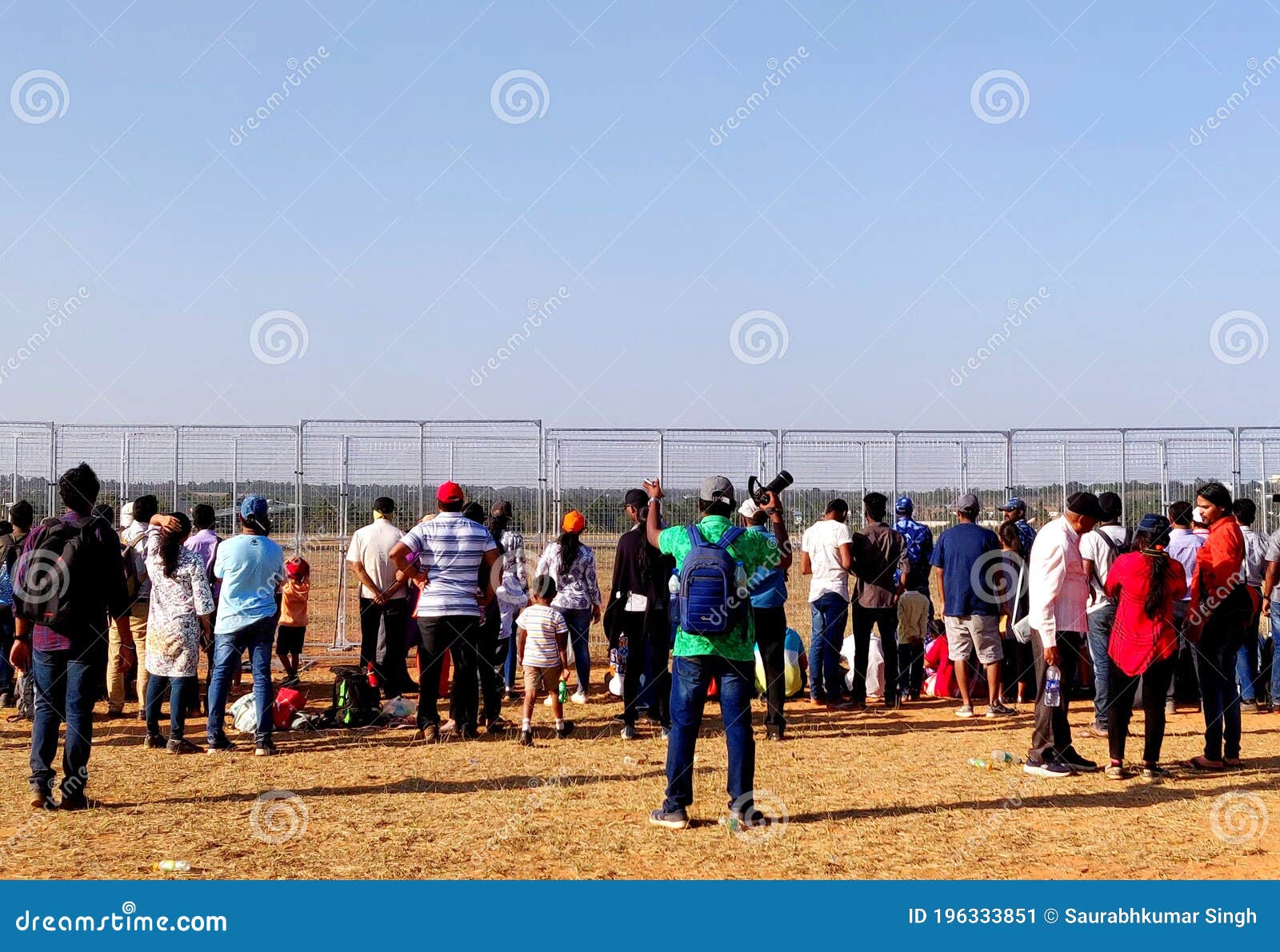 Bengaluru India February 20, 2019 Eager and Excited Crowd Looking at an ...