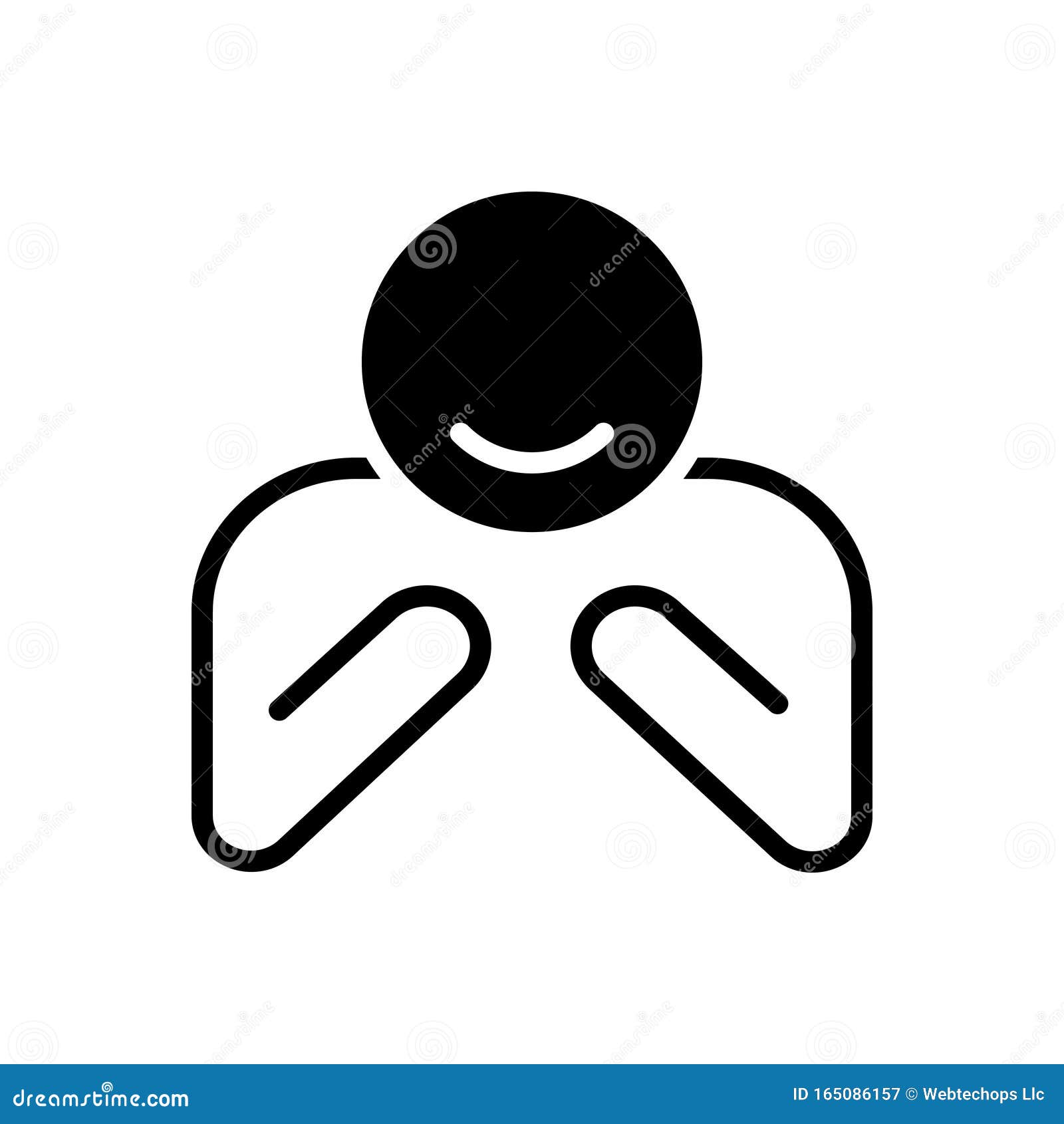 Black Solid Icon for Eager, Avid and Fervent Stock Vector ...