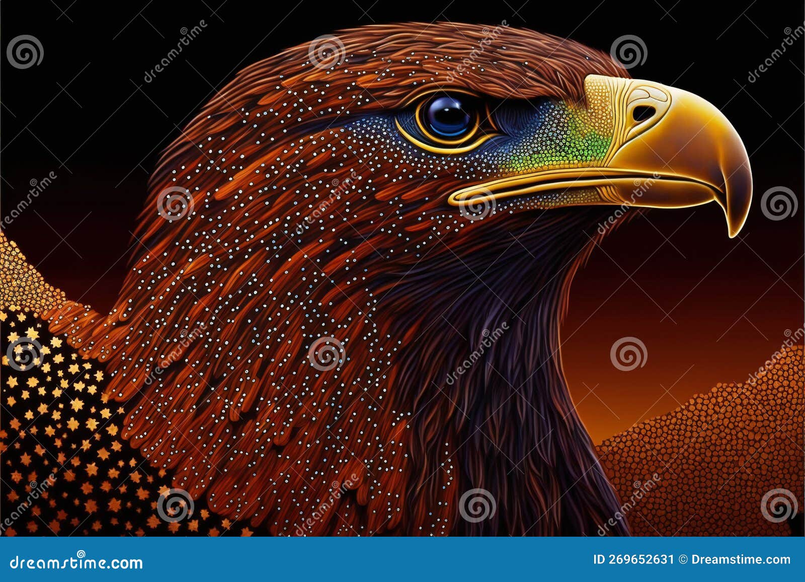 Eagle Aboriginal Art, Creative Digital Illustration, Animals, Birds ...