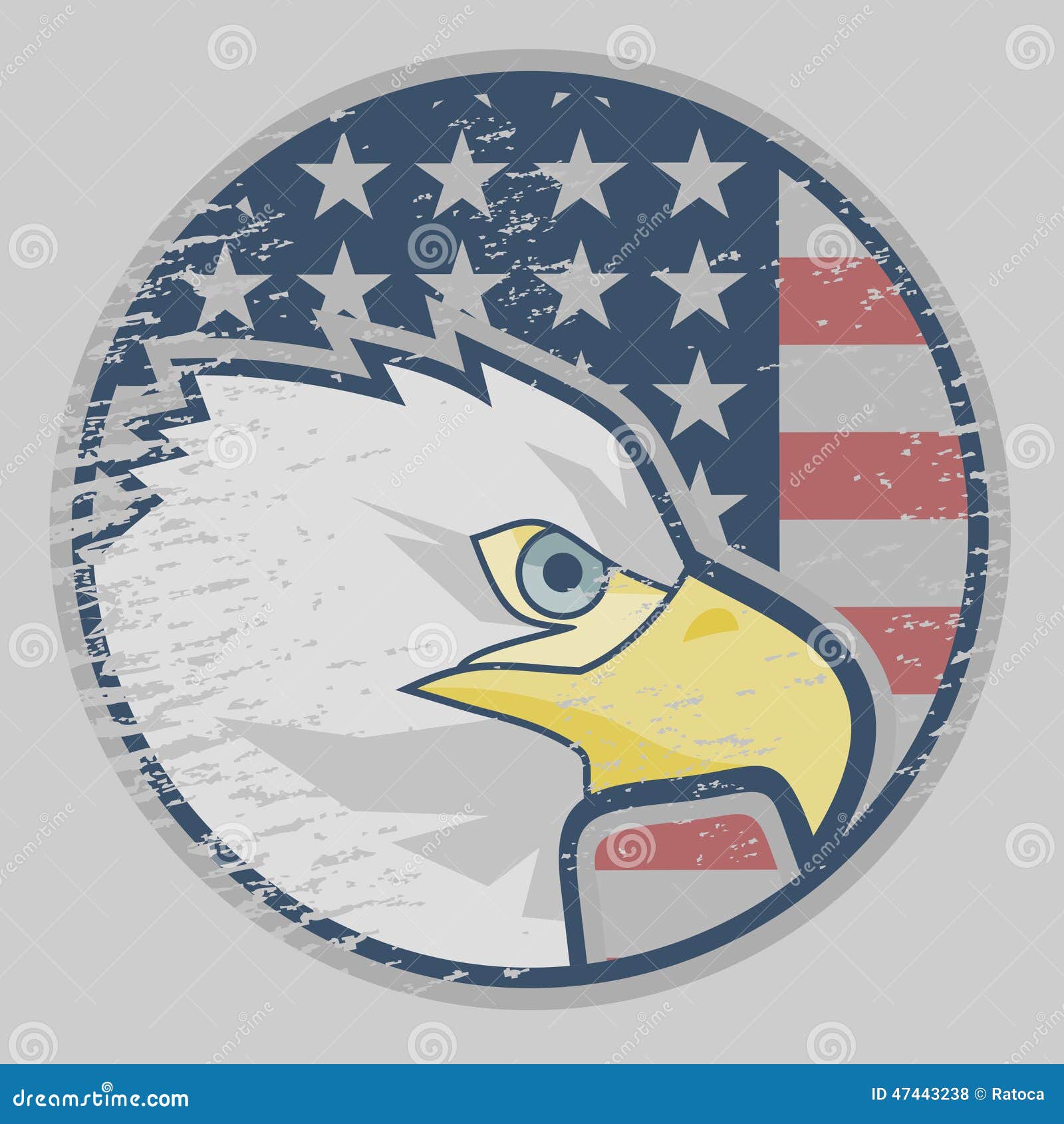 Eagle American icon stock vector. Illustration of label - 47443238