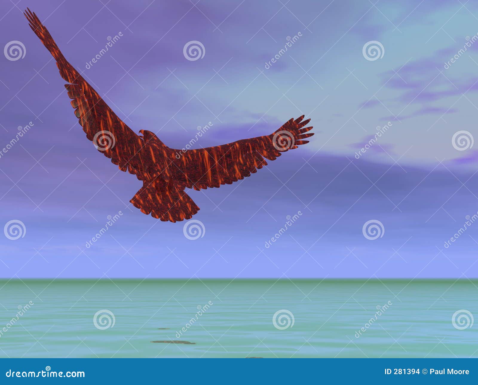 Eagle Ascending stock illustration. Illustration of hawk - 281394