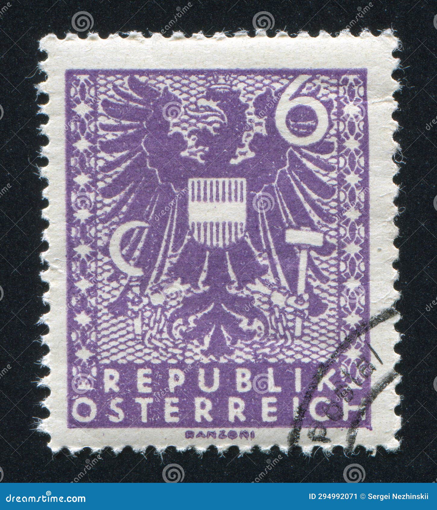 Eagle stock image. Image of numeral, postmark, ensign - 294992071