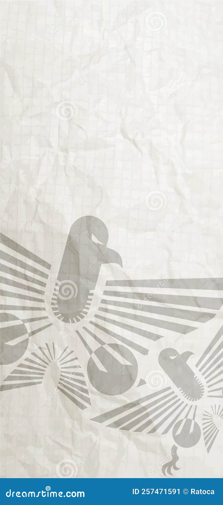 Eagle banner stock vector. Illustration of emblem, creature - 257471591