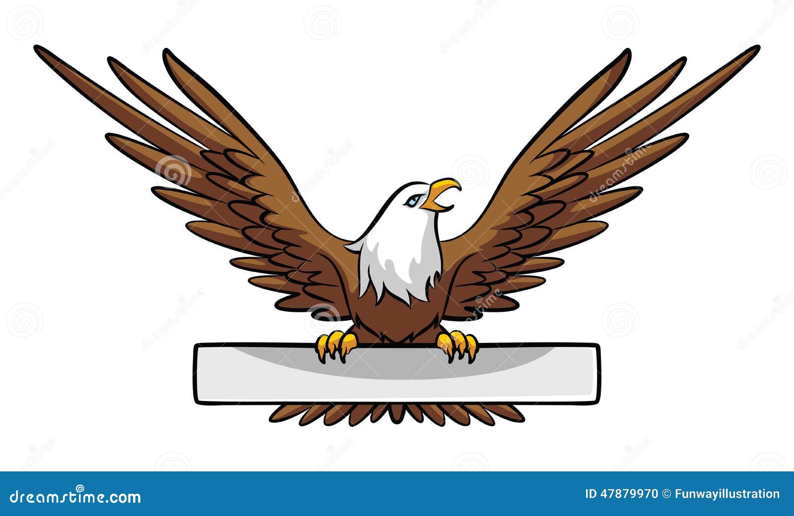 Eagle Banner stock vector. Illustration of american, mascot - 47879970