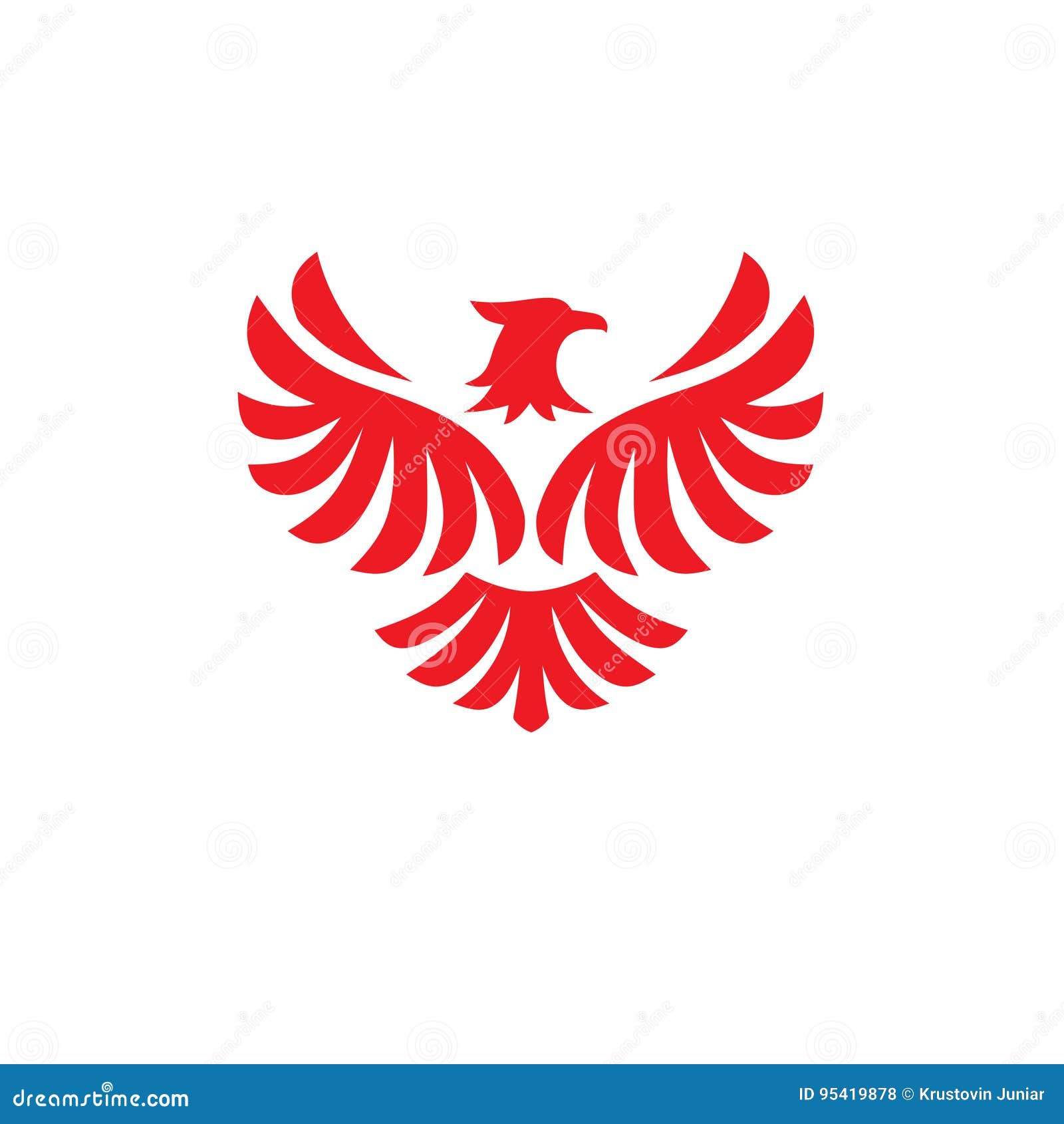 Eagle Bird Logo Vector, Flying Hawk Stock Vector - Illustration of ...