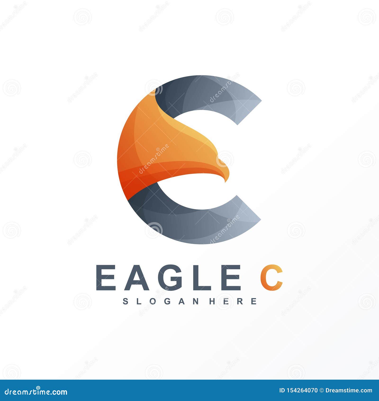Eagle C Logo Design Ready To Use Stock Illustration - Illustration of ...