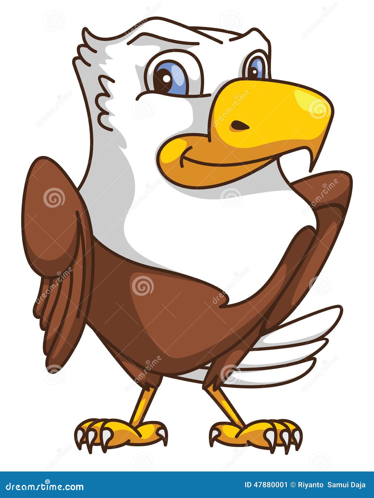 Eagle Cartoon stock vector. Illustration of wing, young - 47880001