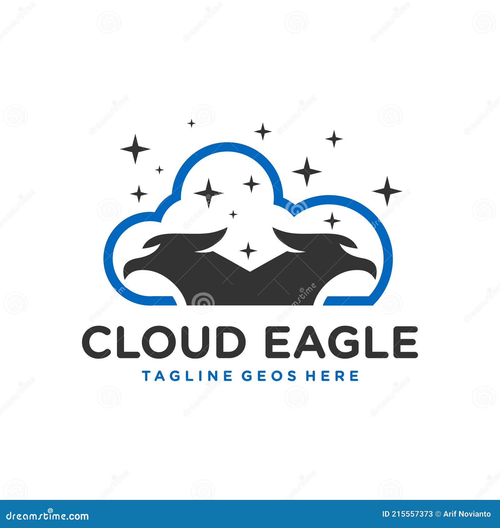 Eagle Cloud Technology Logo Stock Vector - Illustration of modern, connection: 215557373