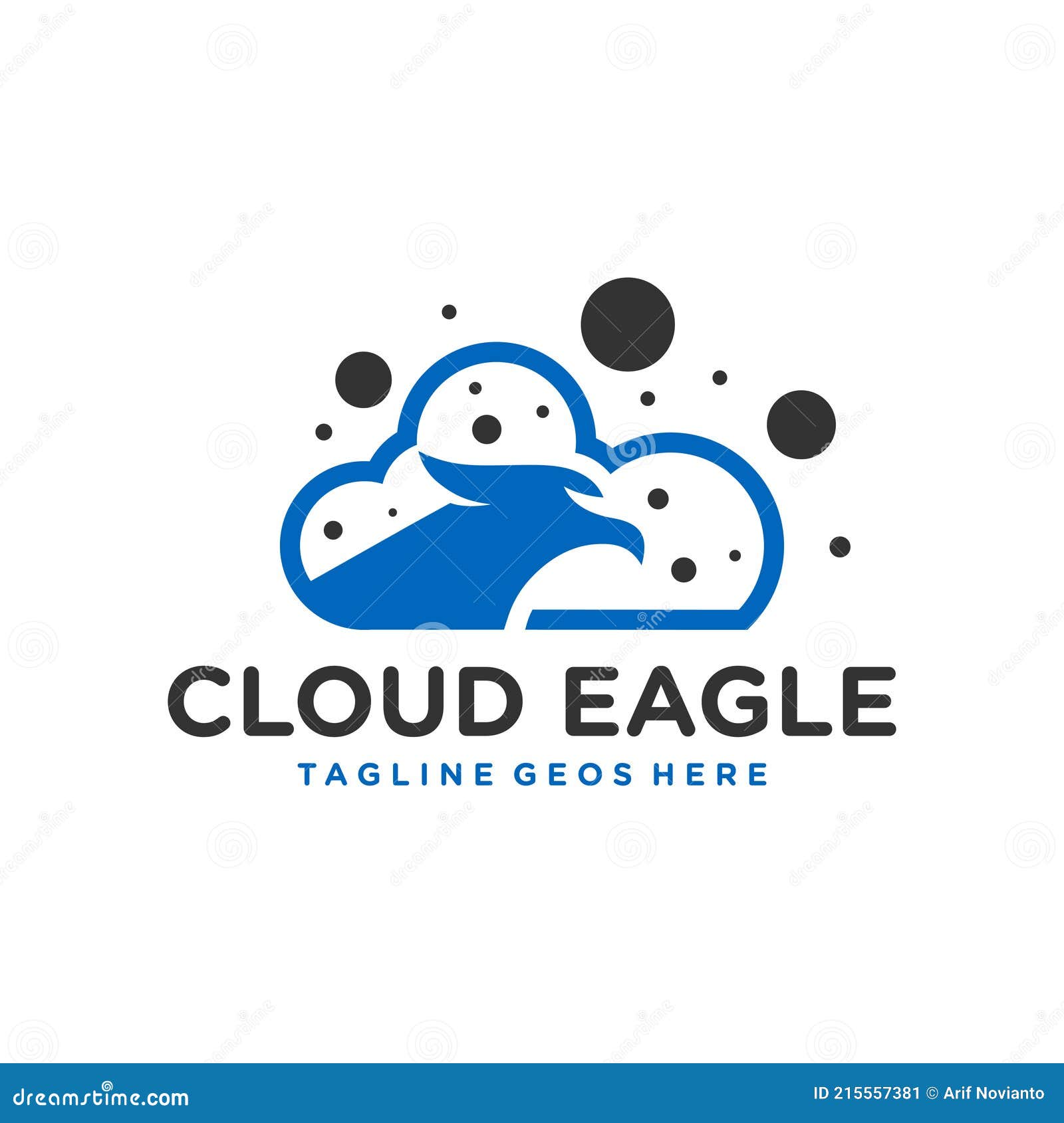 Eagle Cloud Technology Logo Stock Vector - Illustration of clip, collection: 215557381