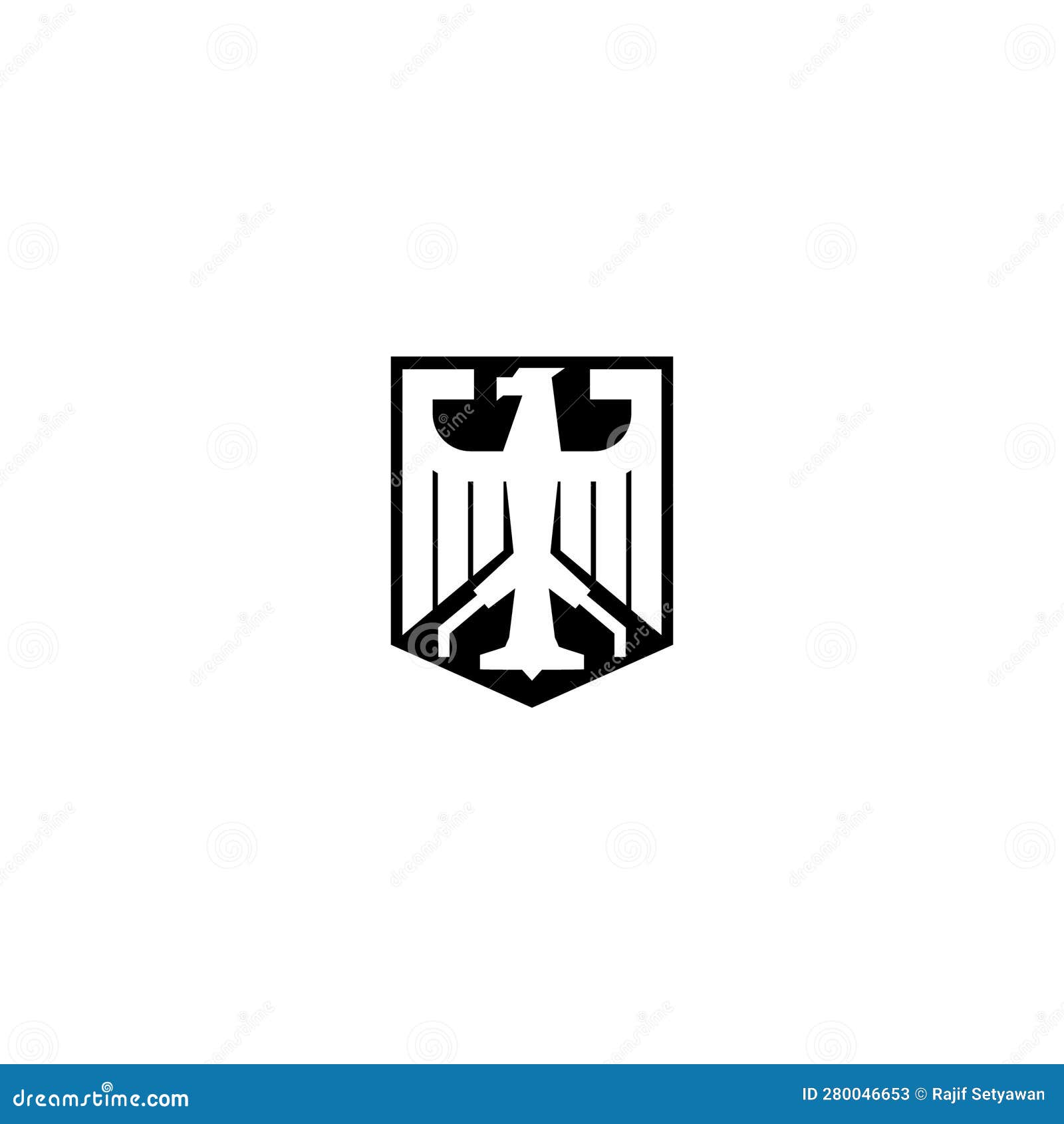 Eagle Coat of Arms Logo Design Vector Stock Vector - Illustration of ...