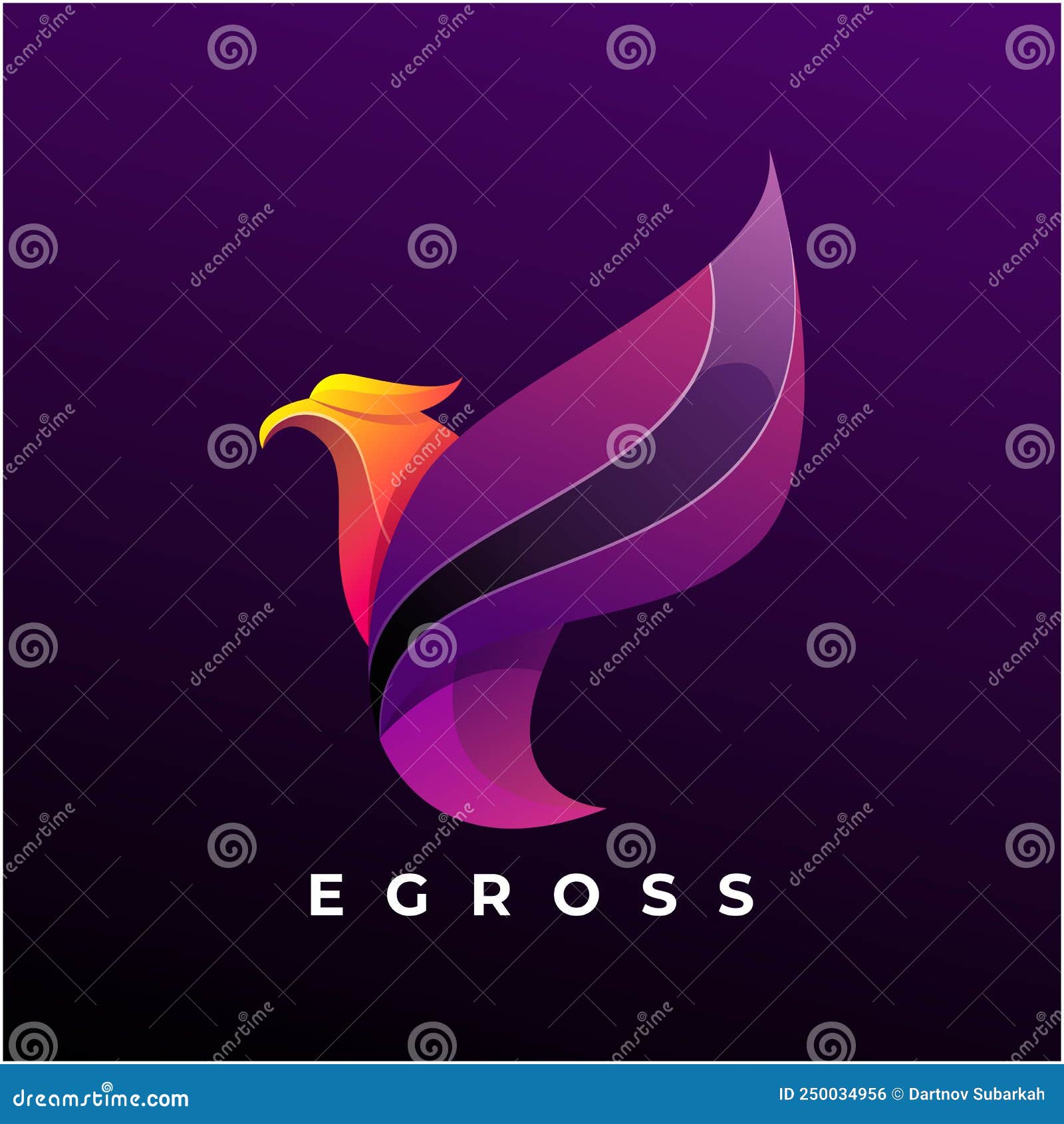 Eagle colorful logo design stock illustration. Illustration of freedom ...