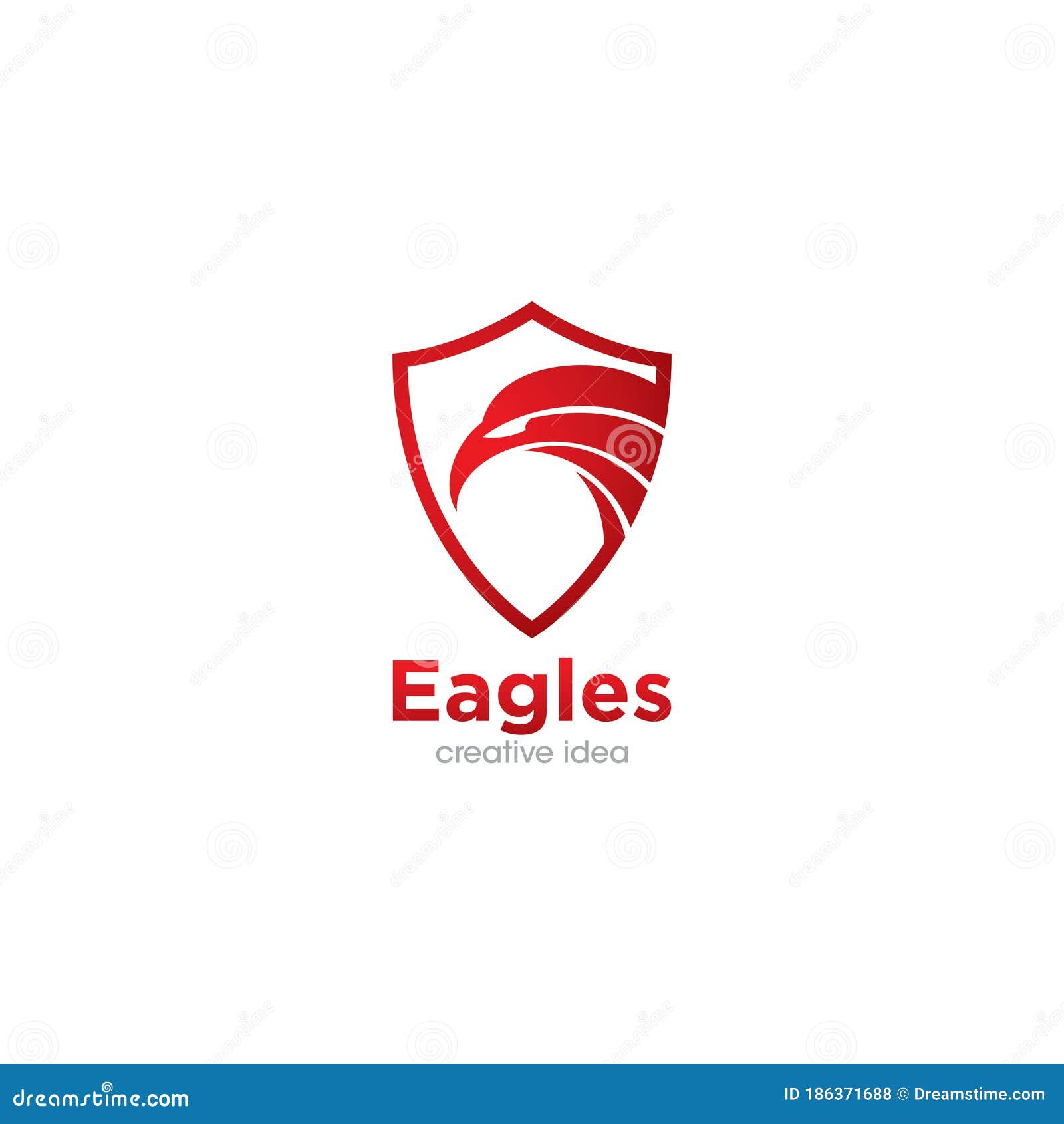 Eagle Creative Concept Logo Design Template Stock Vector - Illustration ...