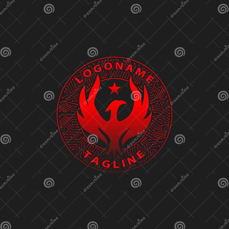 Eagle Cyber Security Logo Design Stock Vector - Illustration of ...