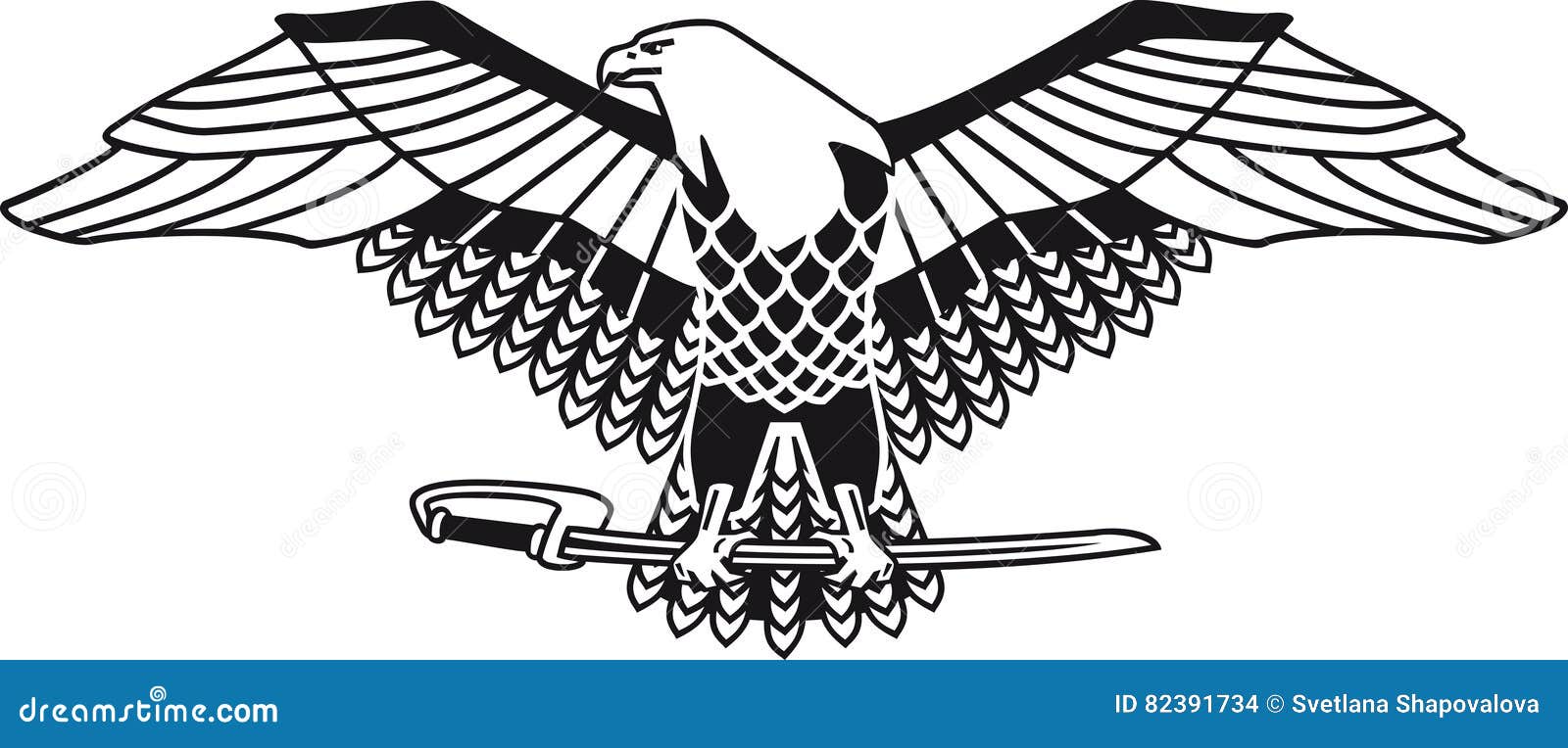 Eagle design element stock vector. Illustration of simple - 82391734