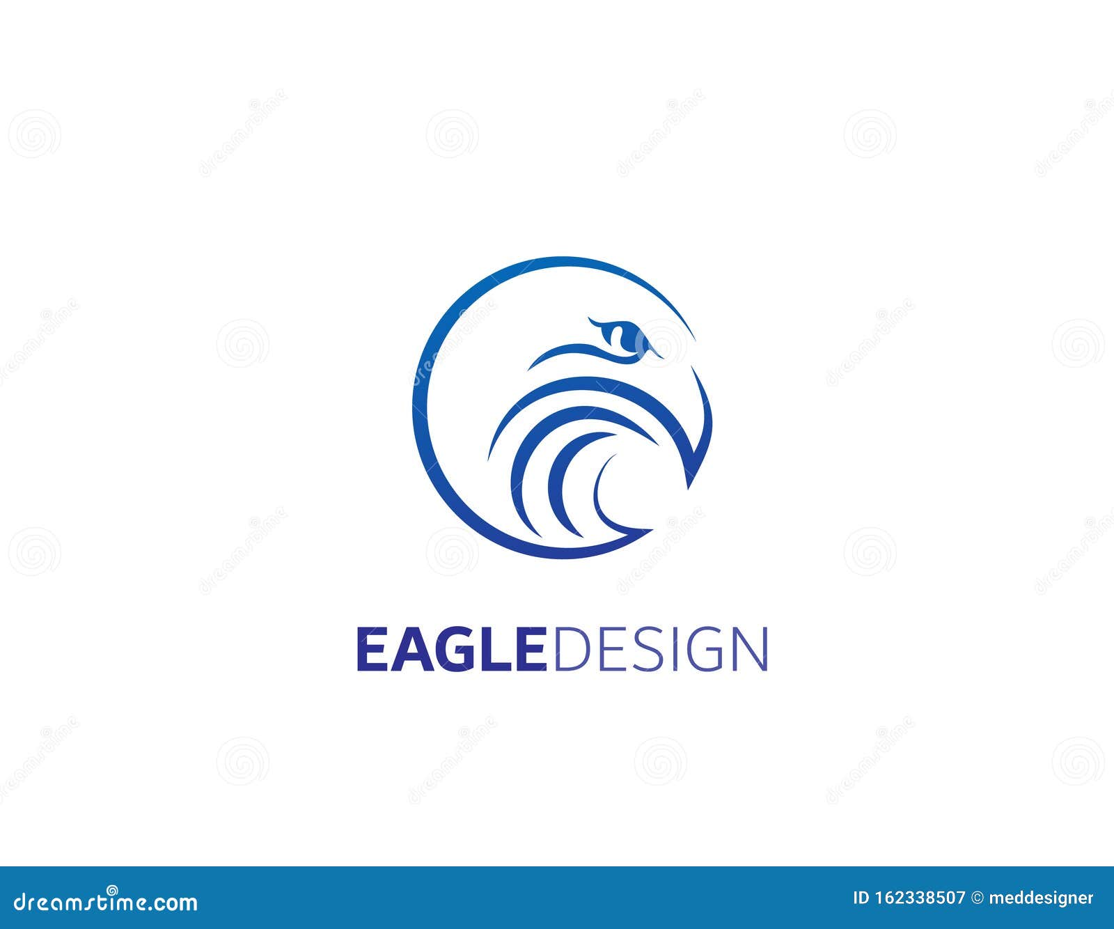 Eagle design logo stock illustration. Illustration of digital - 162338507