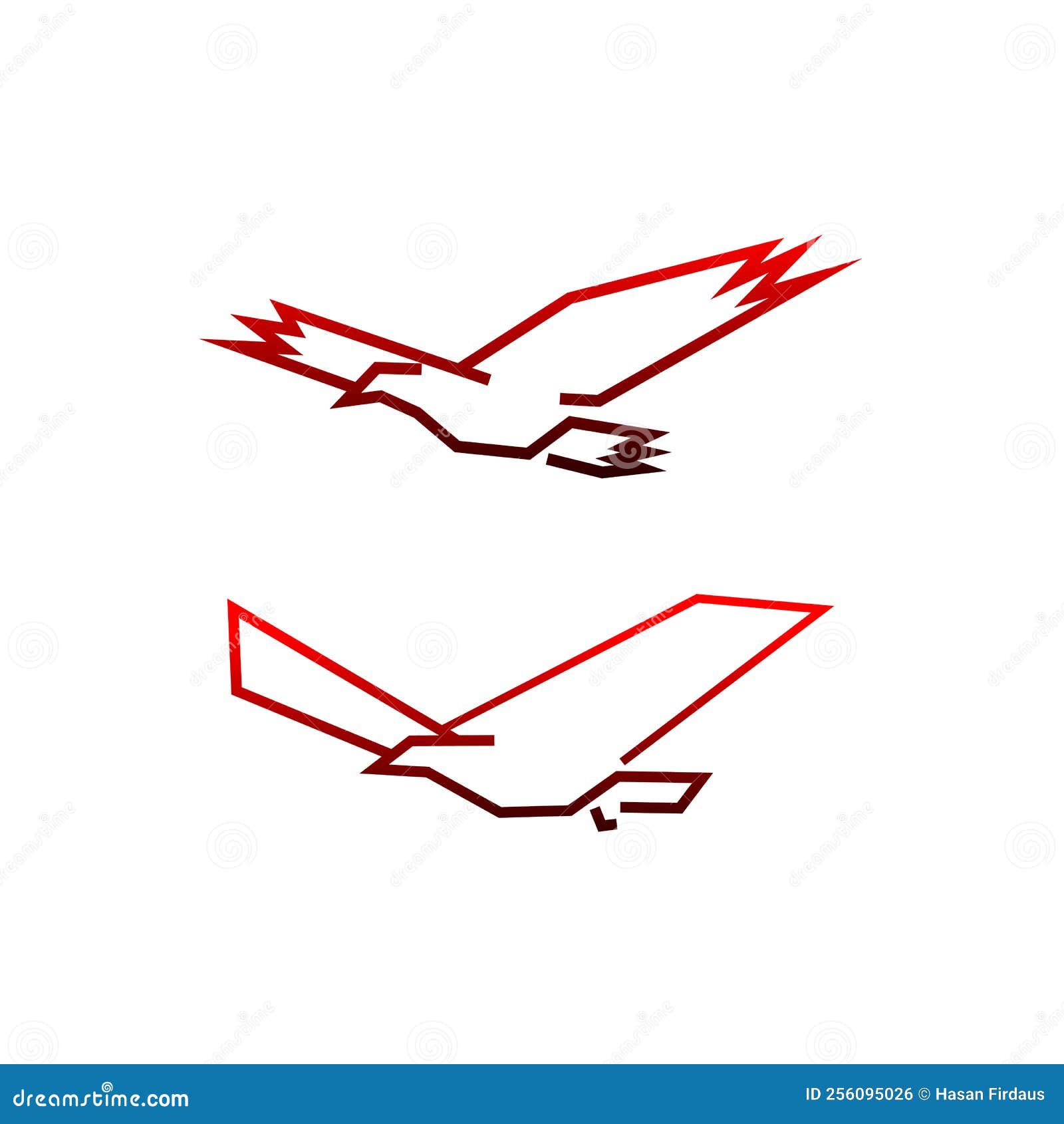 Icon Design Eagle Logo Wing Stock Illustration - Illustration of number ...