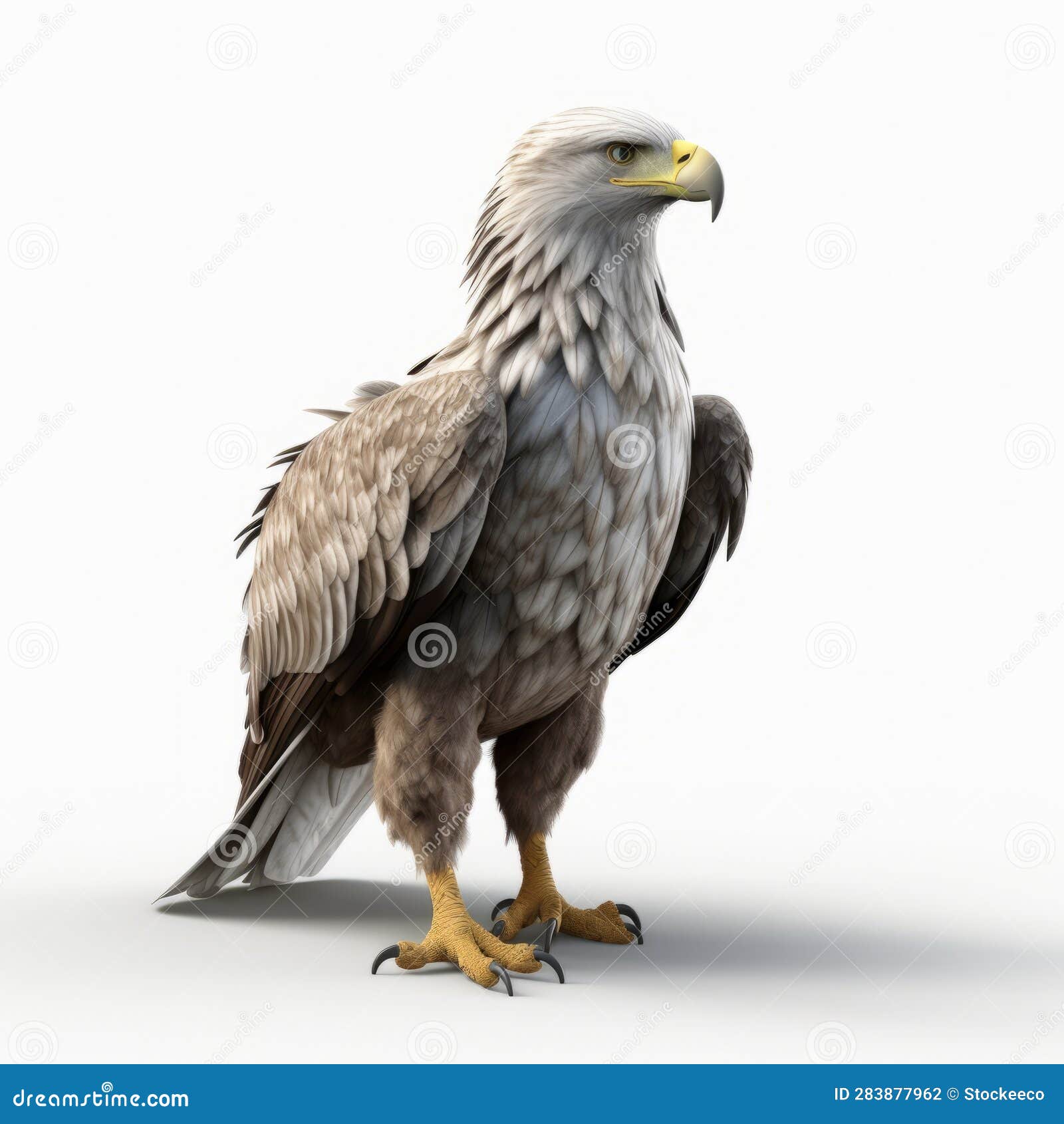 Realistic Eagle Character With Expressive Eyes For Animated Series ...