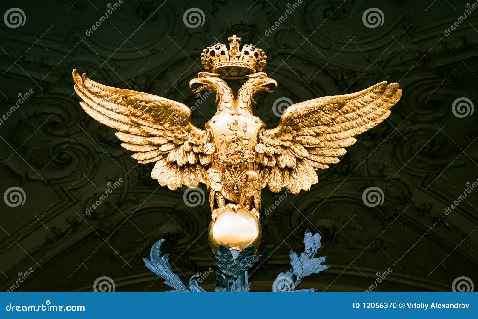 Eagle emblem stock photo. Image of headed, symbol, eagle - 12066370
