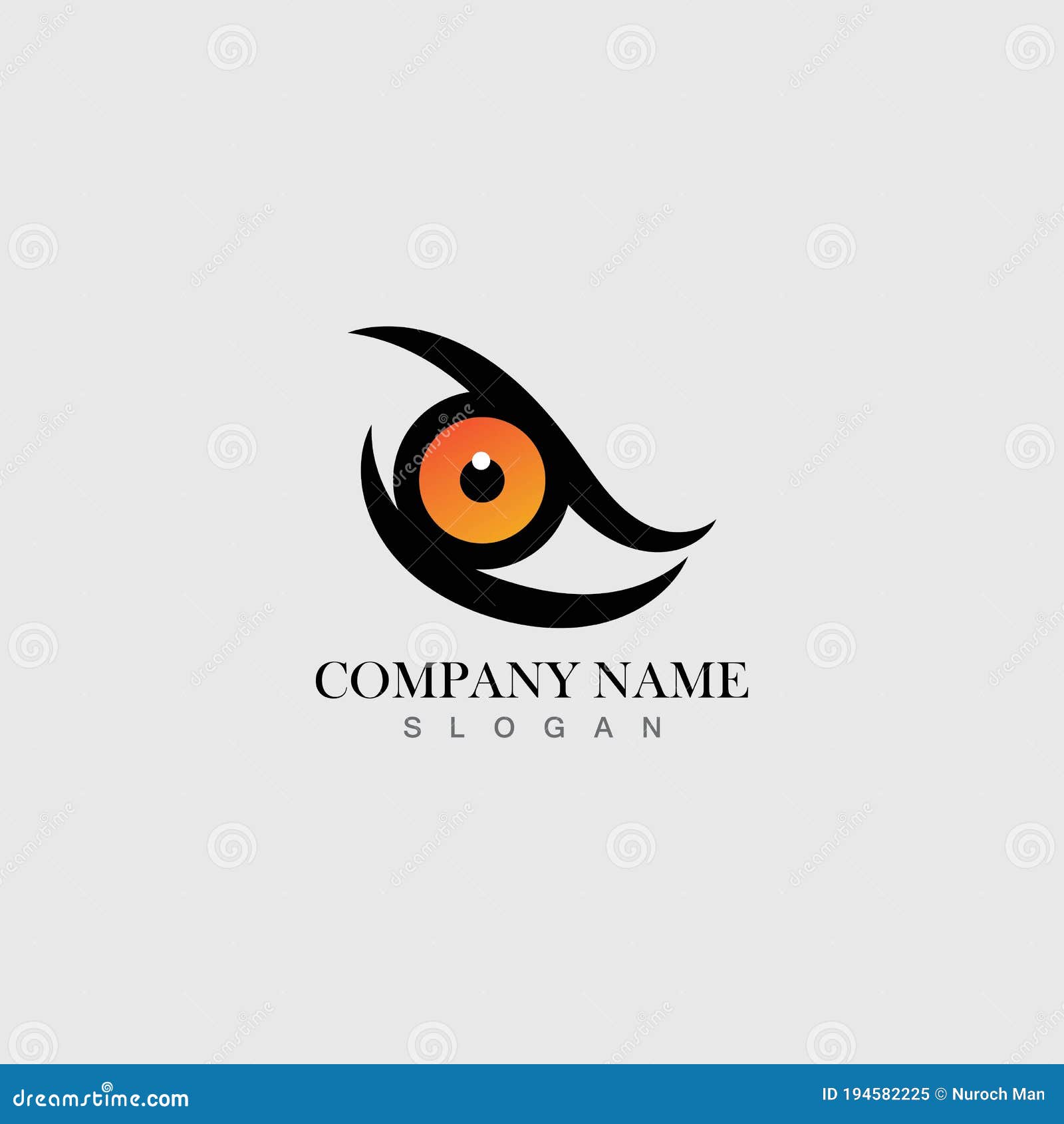Eagle Eye Logo Concept Design Template. Stock Vector - Illustration of ...