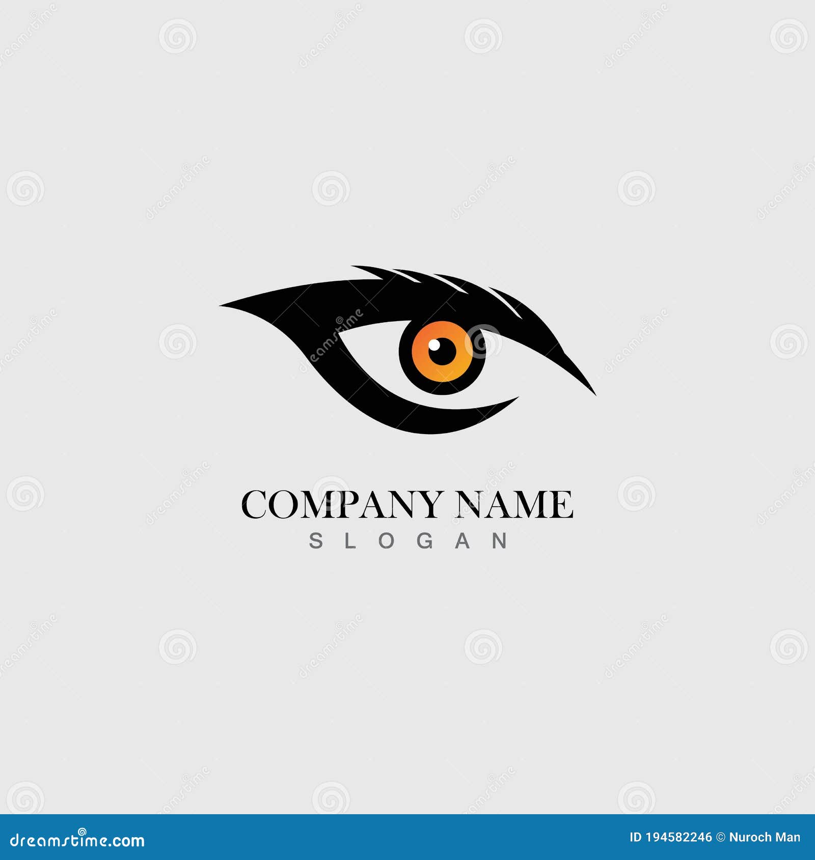 Eagle Eye Logo Concept Design Template. Stock Vector - Illustration of ...