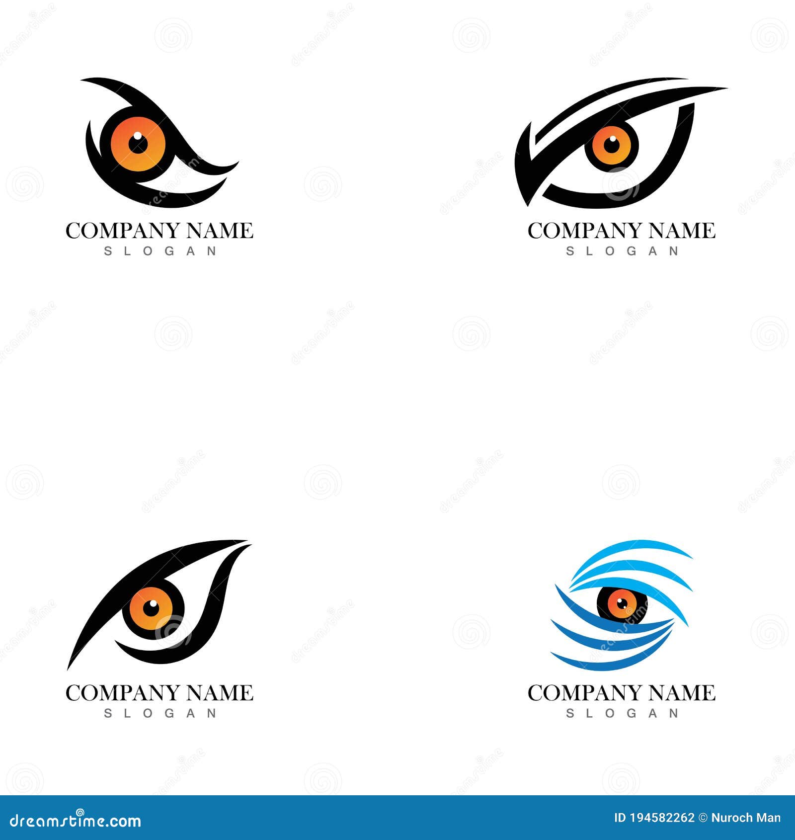 Eagle Eye Logo Concept Design Template. Stock Vector - Illustration of ...