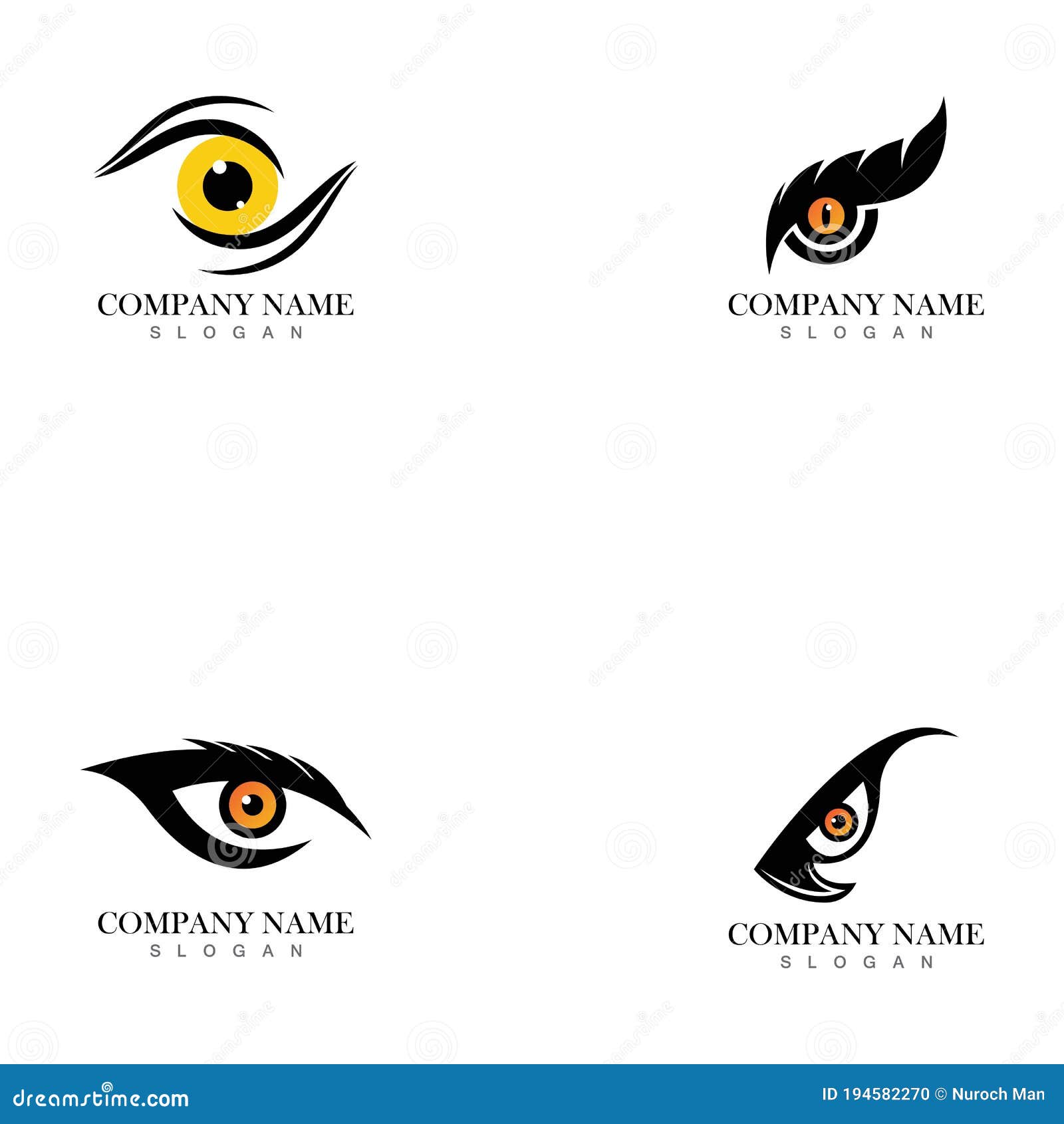 Eagle Eye Logo Concept Design Template. Stock Vector - Illustration of ...