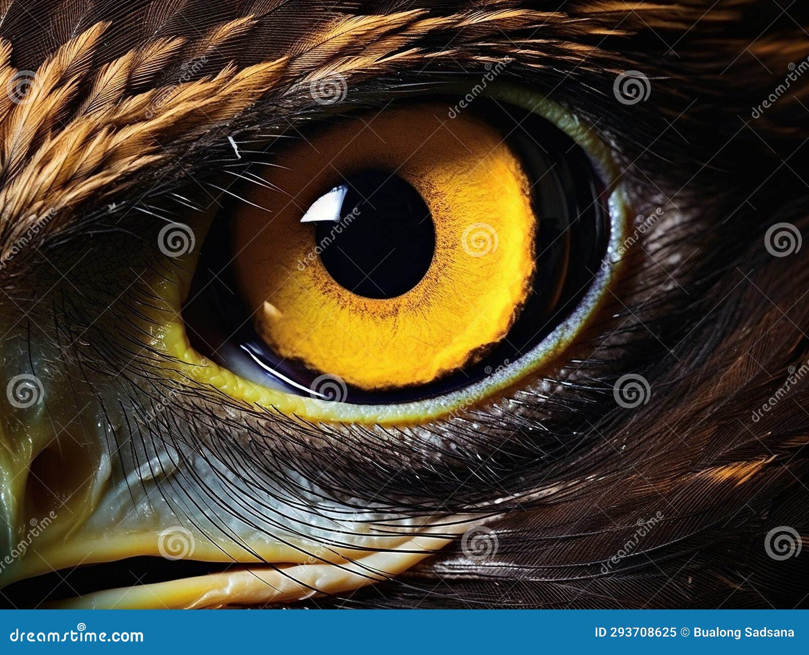 Eagle eye stock illustration. Illustration of wild, nature - 293708625