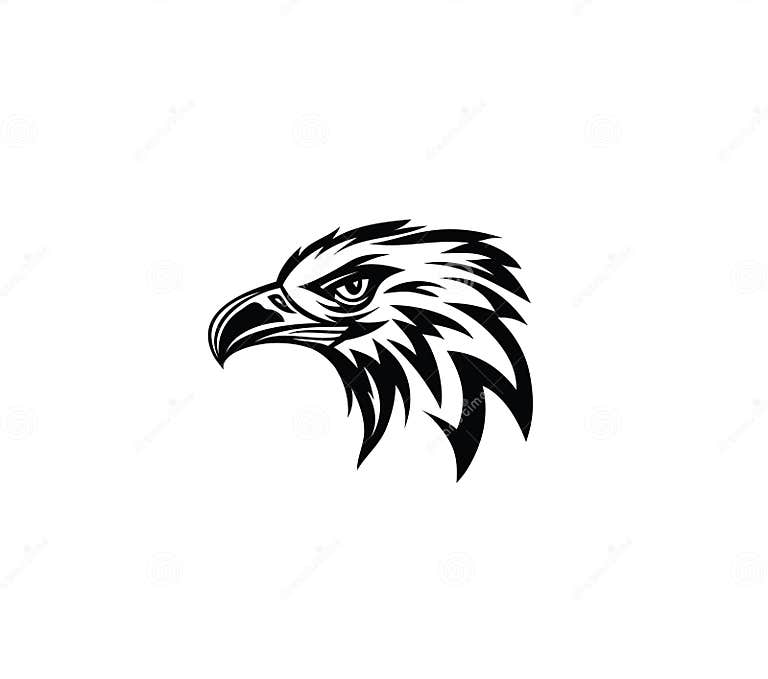 Eagle Face Icon stock illustration. Illustration of diagram - 290761835